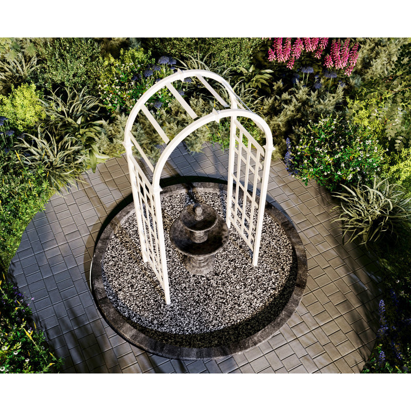 Vita White Vinyl Garden Arbor & Reviews | Wayfair