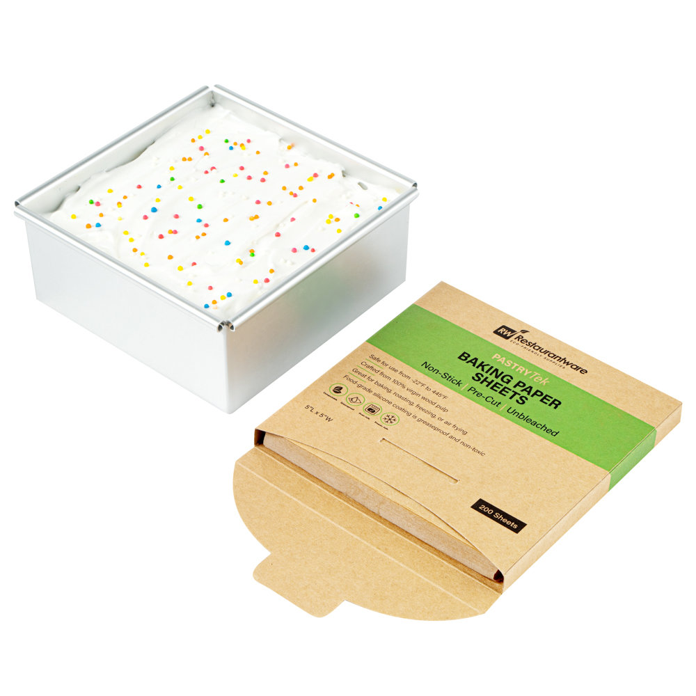 Restaurantware-Pastry Tek 5 x 5 Inch Parchment Paper Sheets, 1000 ...