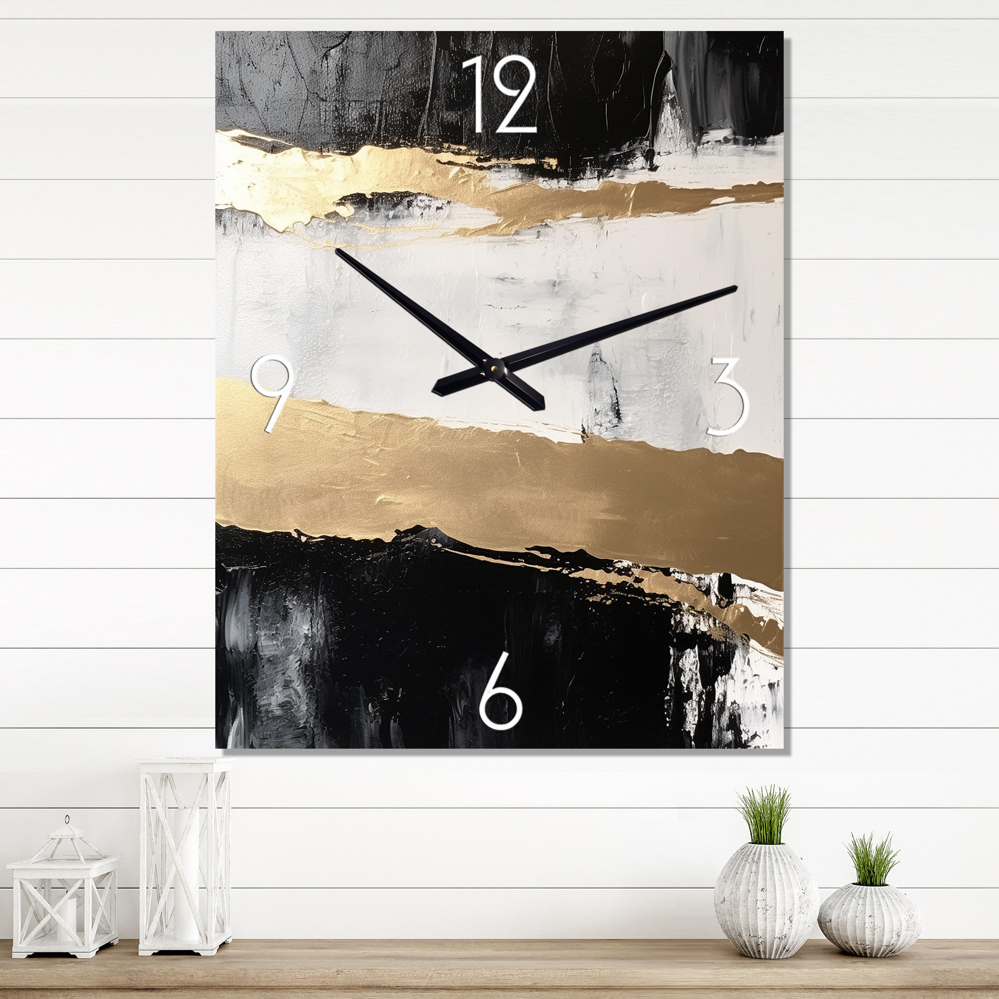 Design Art Horizontal Dimensions Abstract Gold Black V - Abstract ...