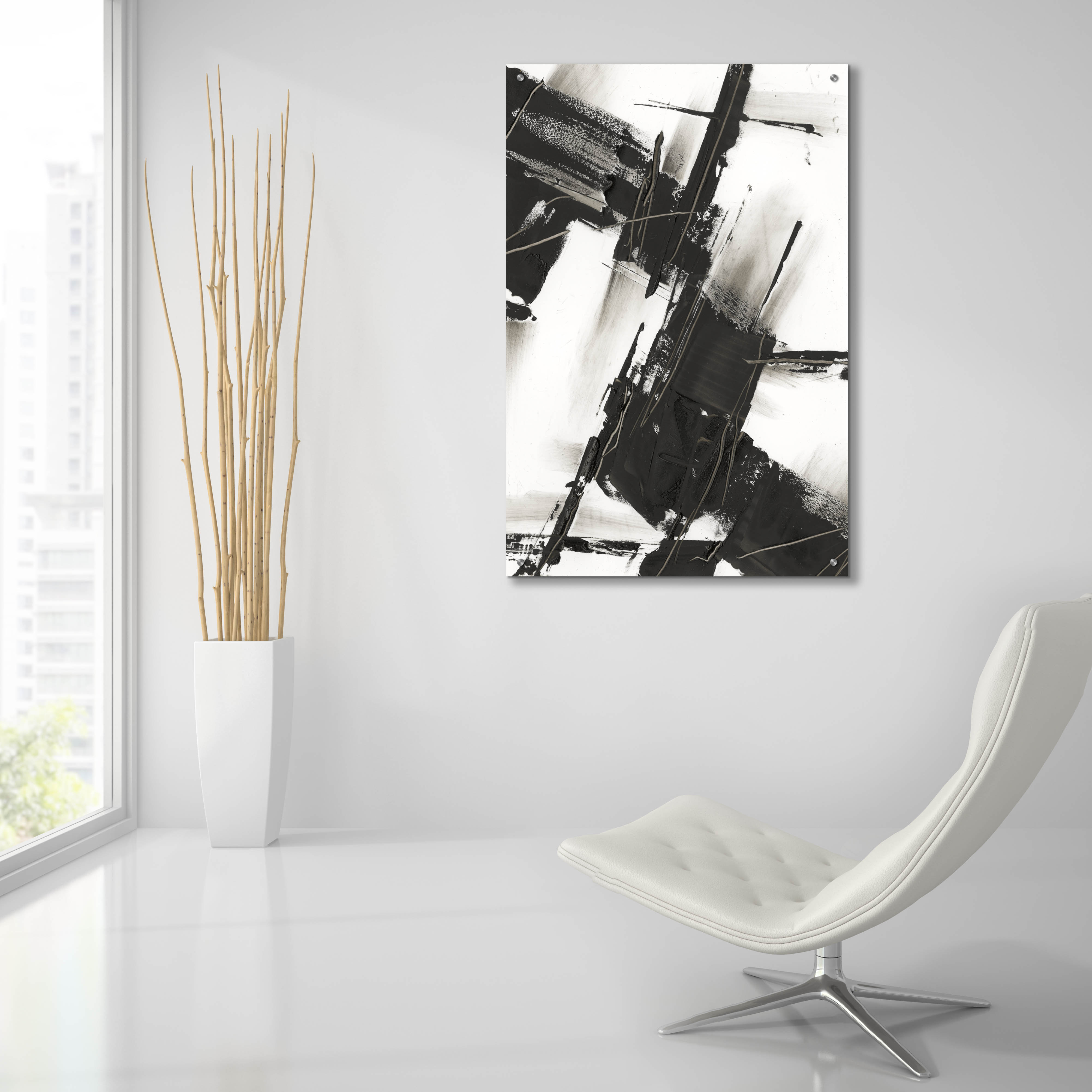 Ivy Bronx 'Diagonal Matrix 1' by Ethan Harper Acrylic Glass Wall Art ...