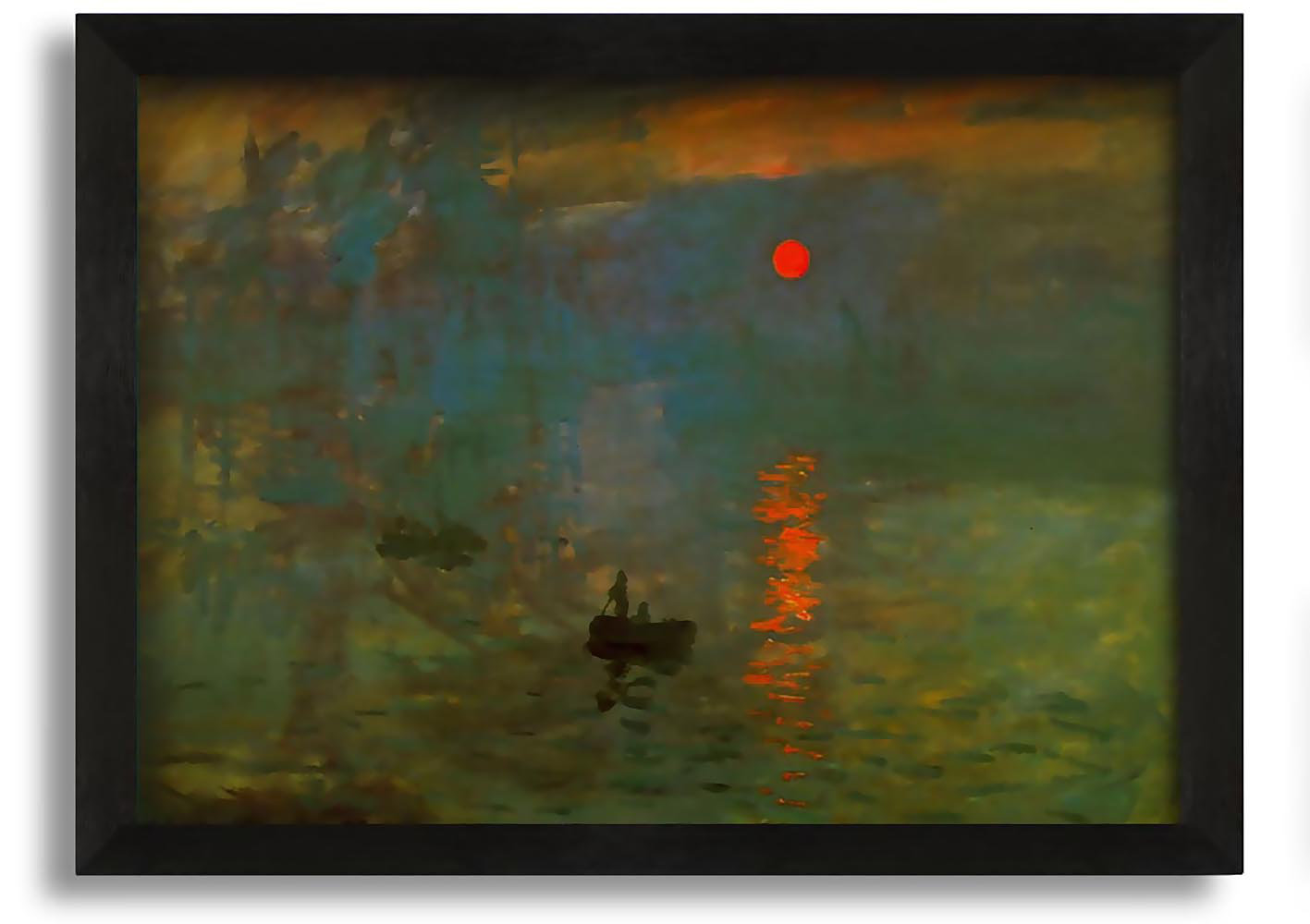 Breakwater Bay Monet Sunrise - Picture Frame Graphic Art on Canvas ...