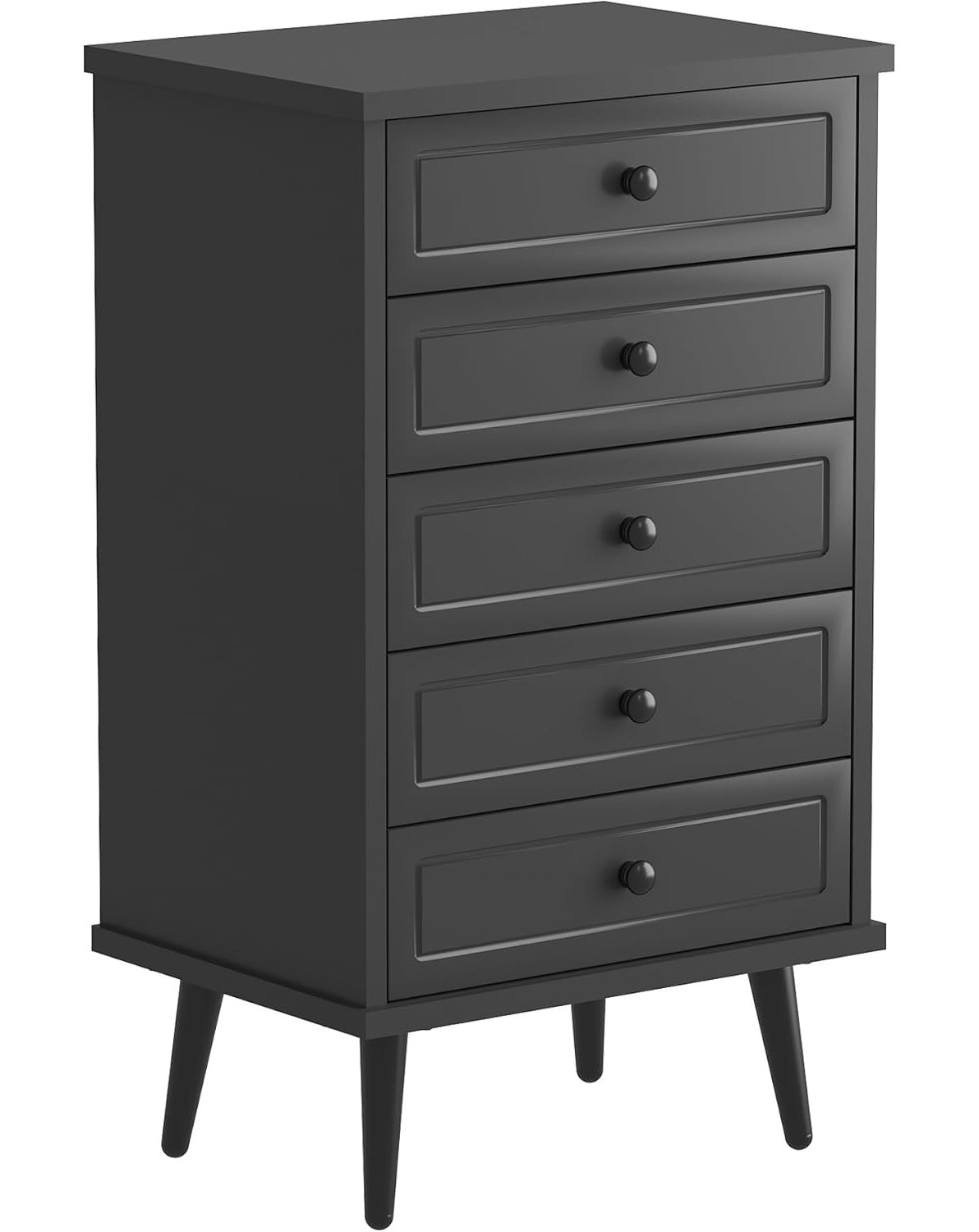 George Oliver Dresser with 5 Drawers, Wood Storage Chest of Drawers ...