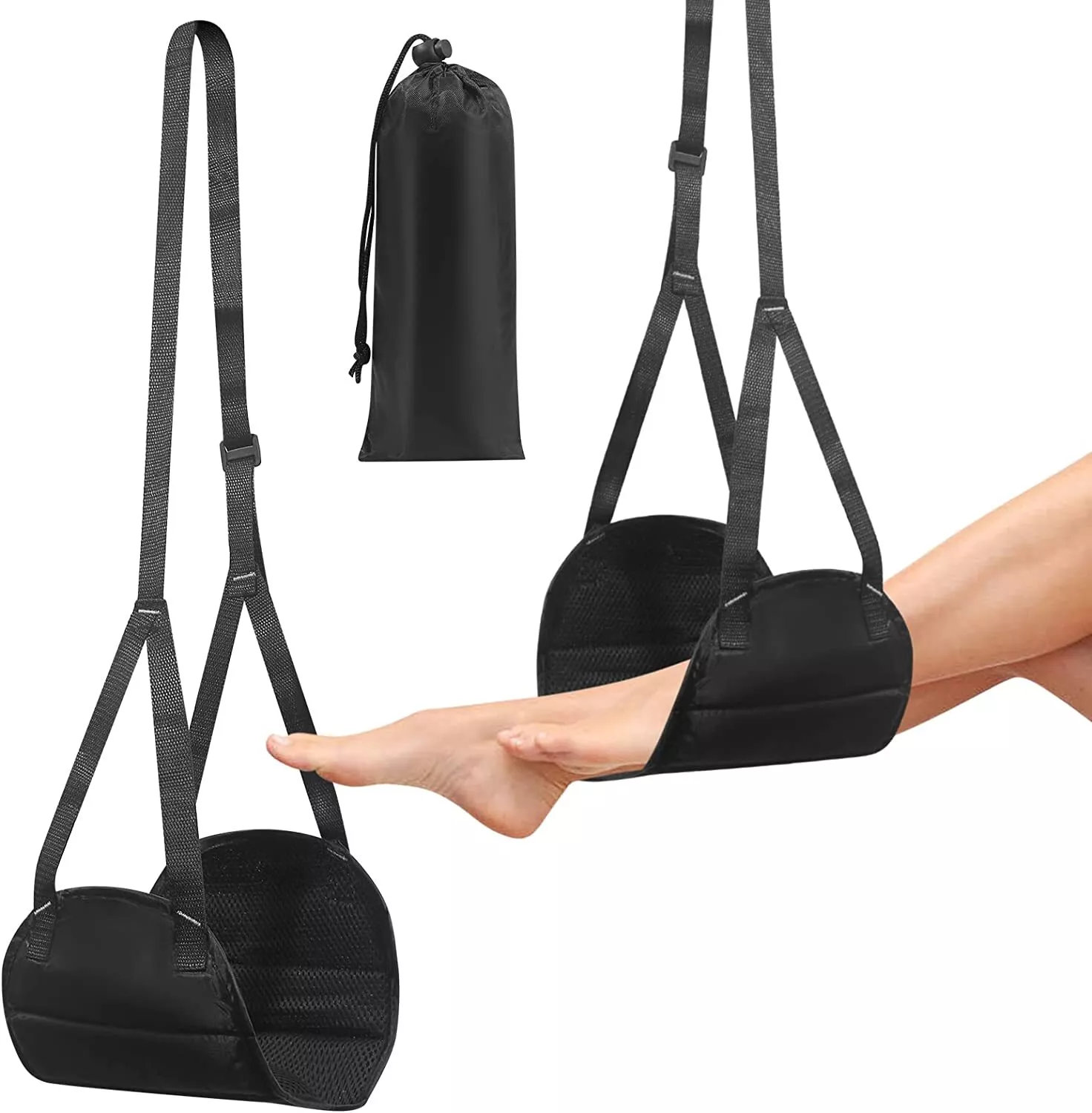 Costyle Portable Foot Rest Relax Travel Hammock Carry Flight Leg ...