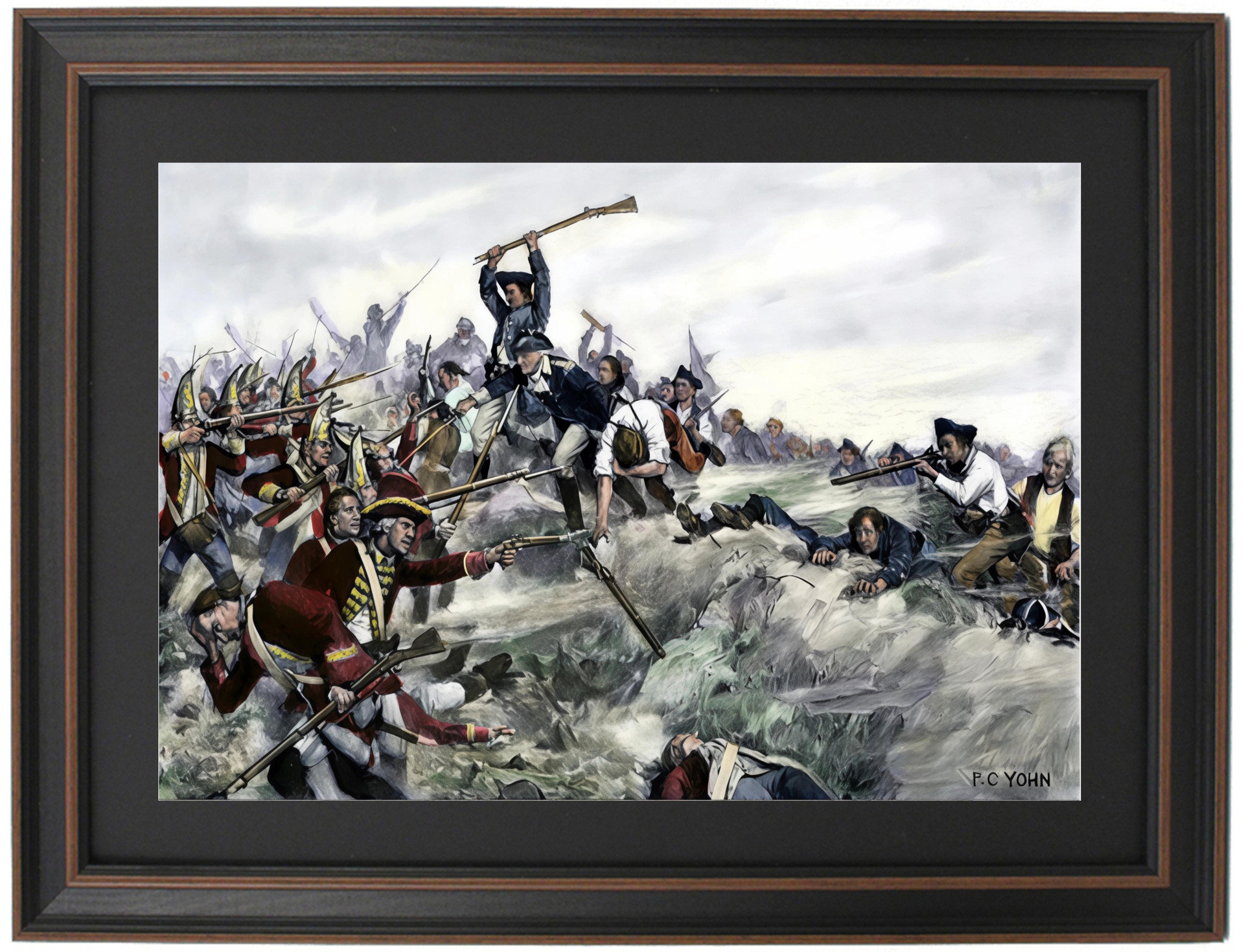 Red Barrel Studio® John Stark Leading A Charge Of New Hampshire Militia ...