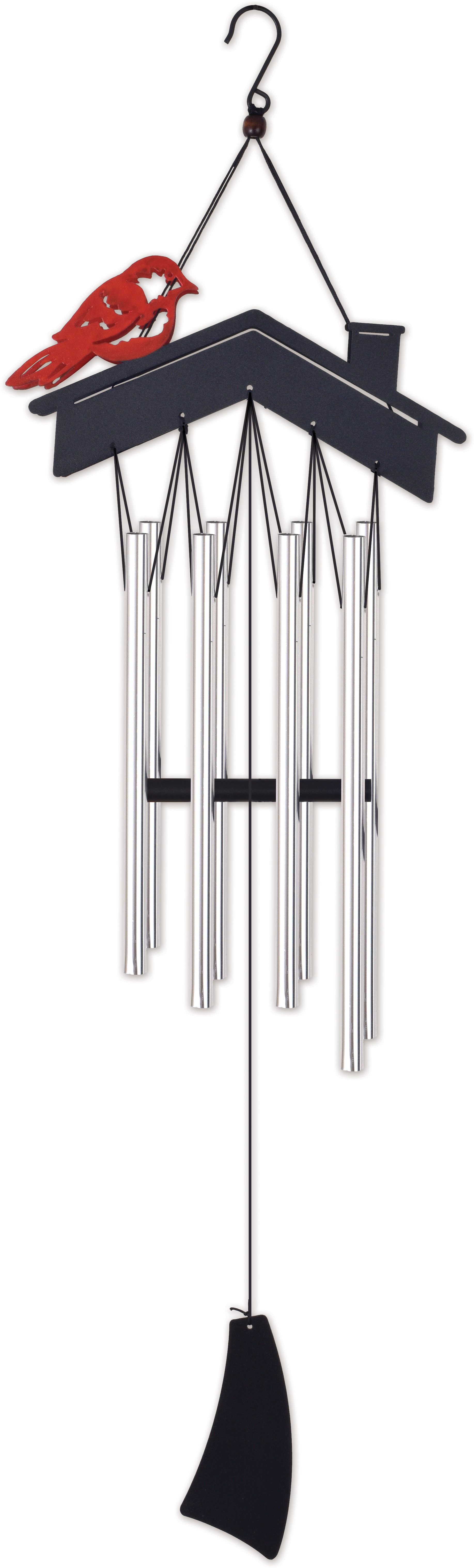 Arlmont & Co. 32" Red Robin Wind chime | Wayfair