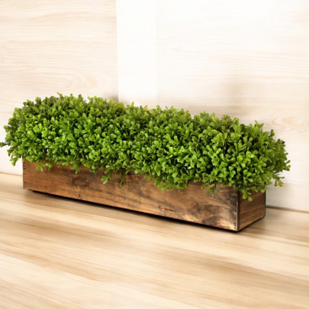 Millwood Pines 26" Artificial Boxwood Centerpiece - Greenery In Rustic ...