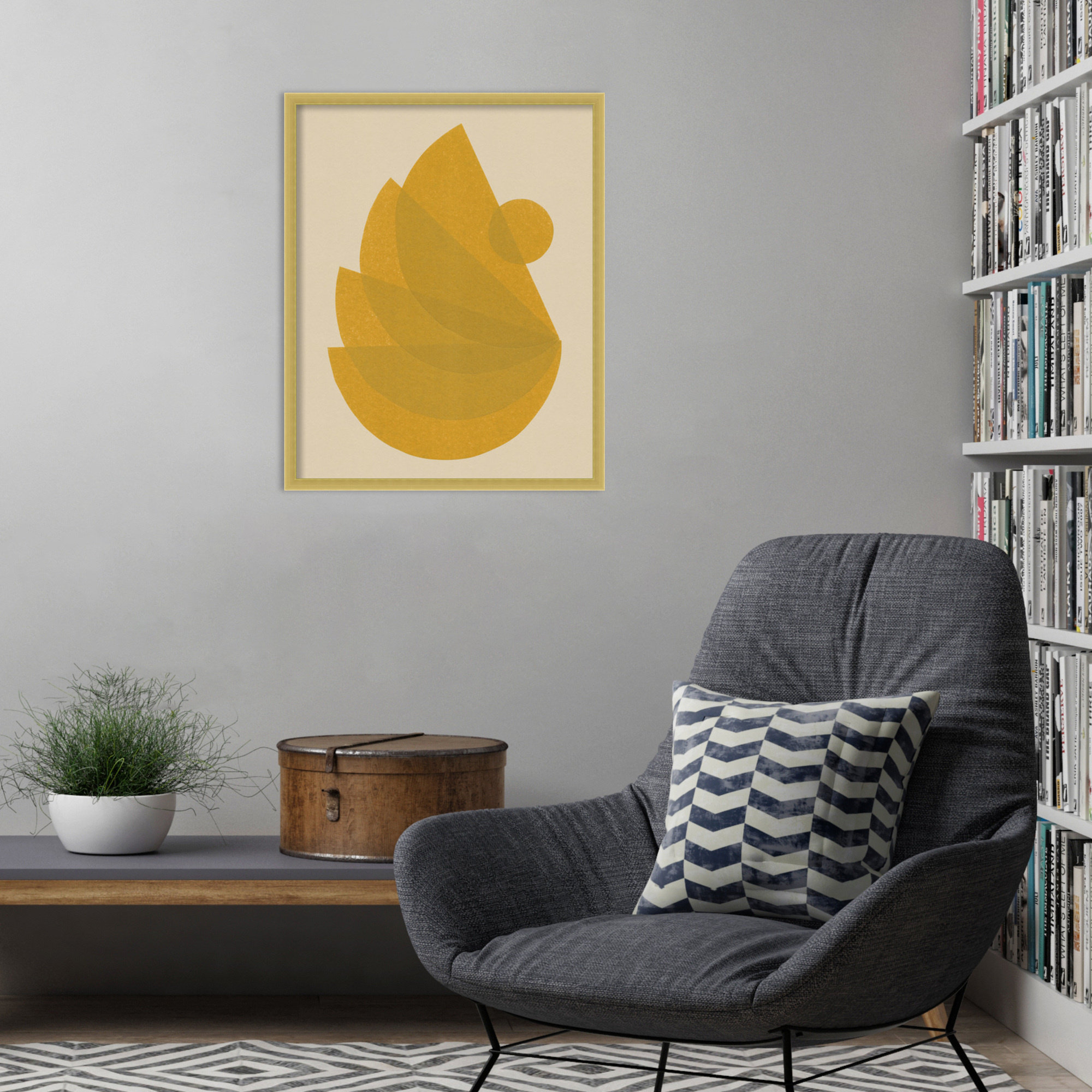 George Oliver Balanced Unbalance No 1 by Clouse Wood Framed Wall Art ...