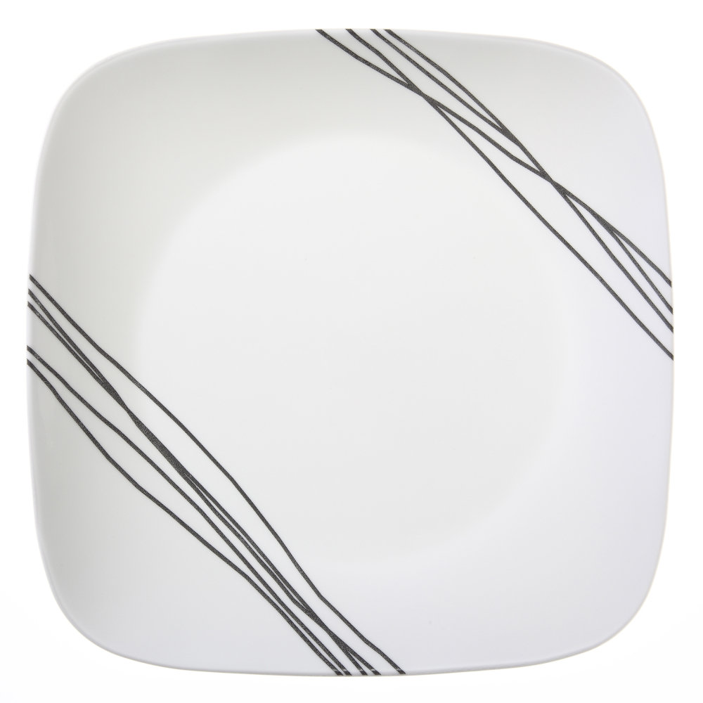 Corelle Simple Sketch Square 10.25" Dinner Plate & Reviews | Wayfair