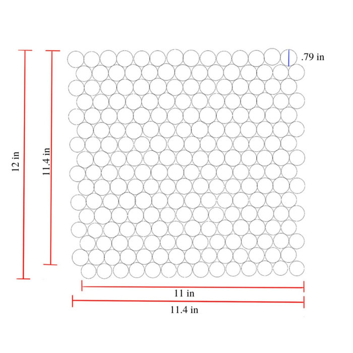Symple Stuff Holborn 1" x 1" Natural Stone Mosaic Floor Tile | Wayfair