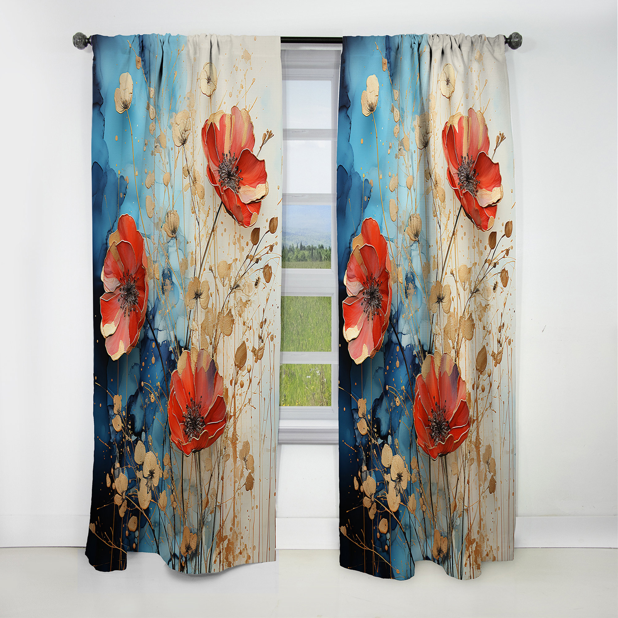 Orren Ellis Collage Majesty - Abstract Collages Curtain - Blackout ...