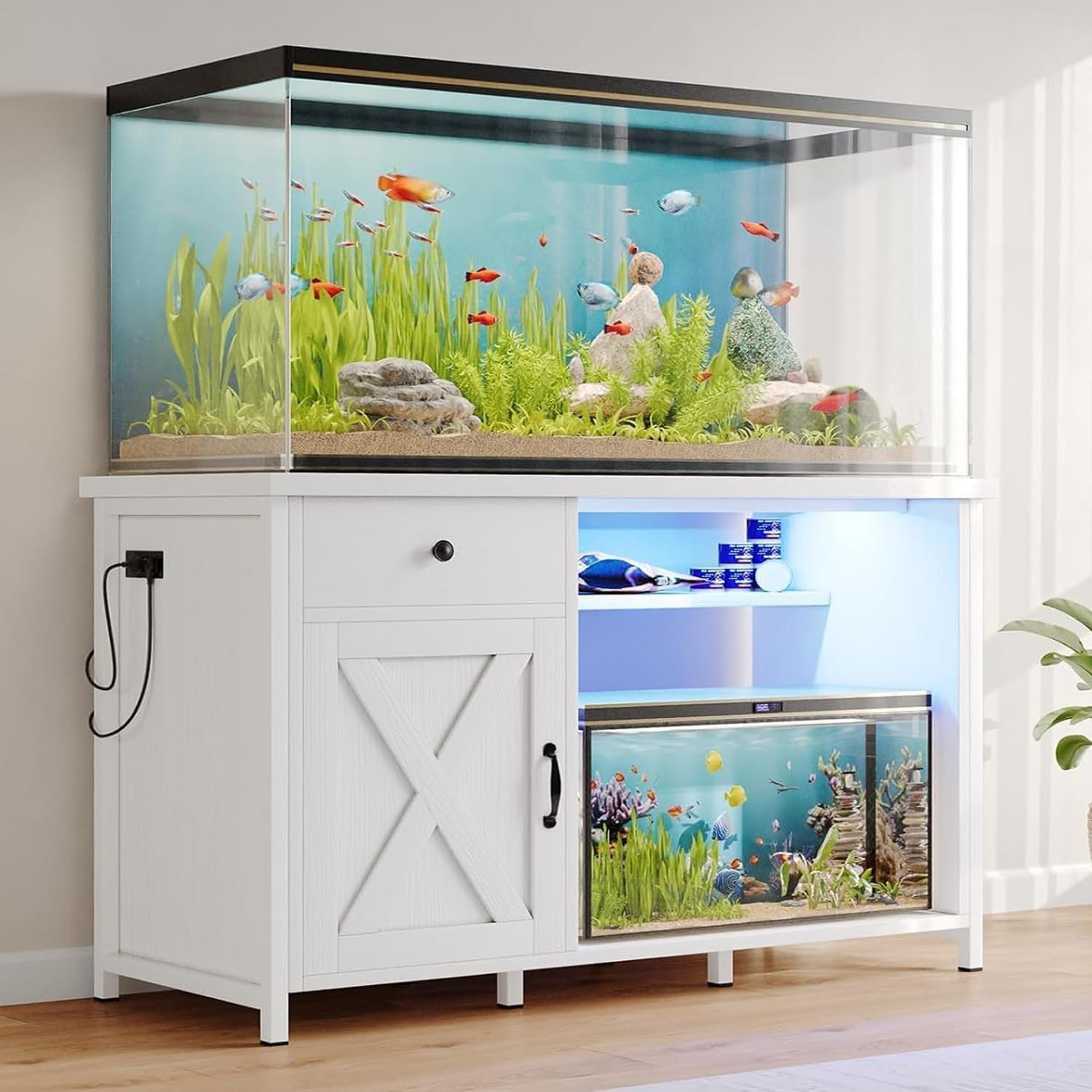 Archie & Oscar™ 4ever2buy 55-75 Gallon Aquarium Stand with Power ...