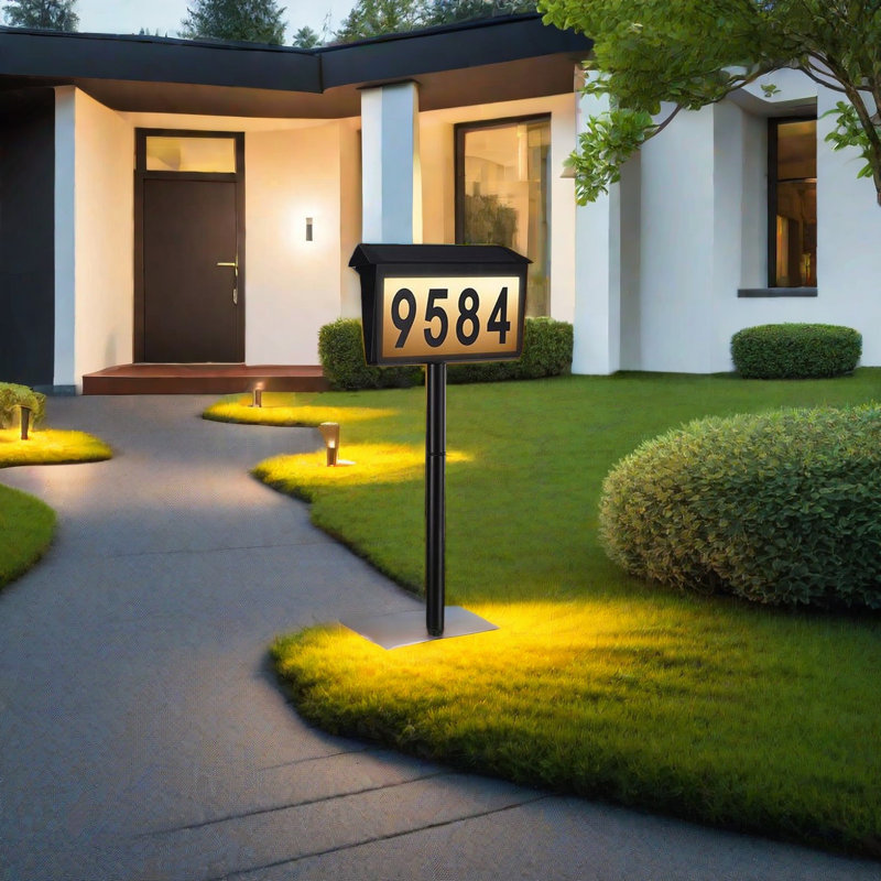 ALHAMBRA Solar House Numbers Address Sign | Wayfair