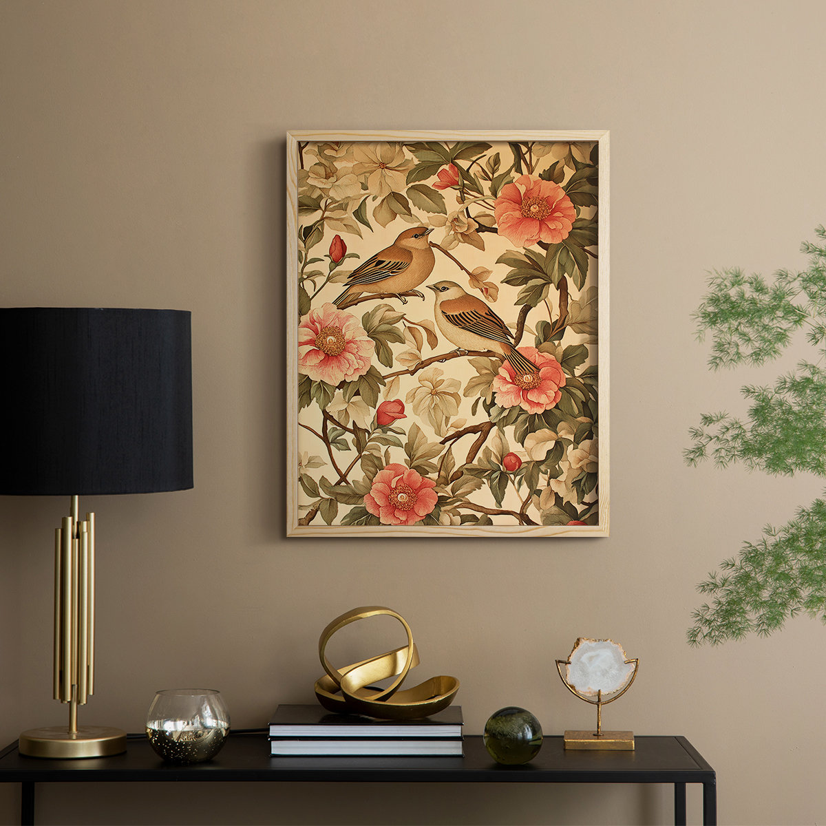 Winston Porter WM MORRIS Series CLXXVI Framed Print - Solid Wood | Wayfair
