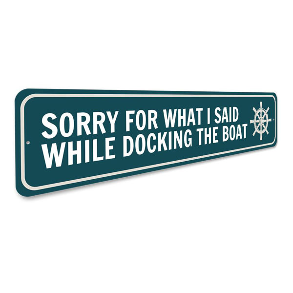 Lizton Sign Shop, Inc Decorative Boat Aluminum Sign | Wayfair