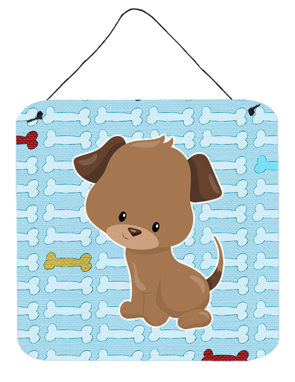 Harriet Bee Tilly-Mae Puppy Bones Blue Wall Décor | Wayfair