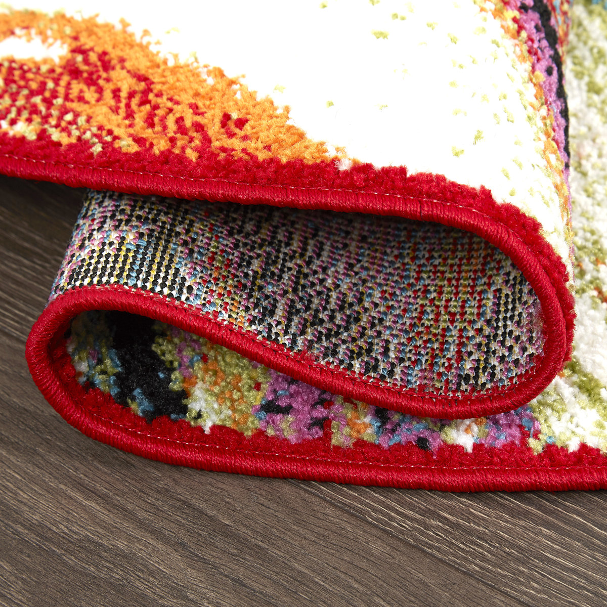 Wrought Studio™ Olgethorpe Abstract Multi-Colored Area Rug & Reviews ...