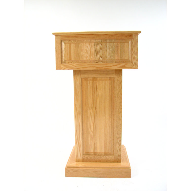 Executive Wood 48'' Wood Tabletop Lectern with Storage | Wayfair