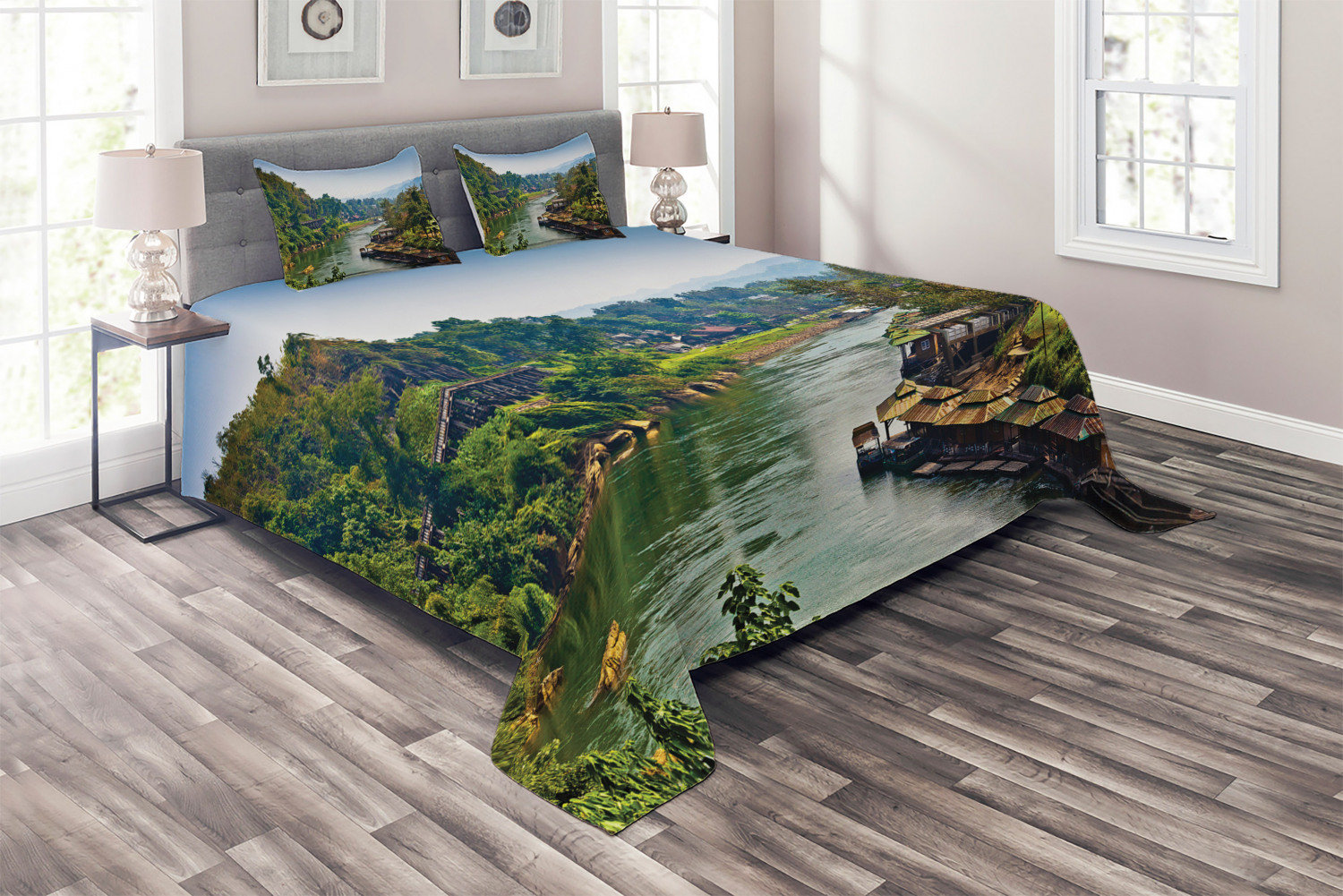 Ambesonne Asian Coverlet Set | Wayfair