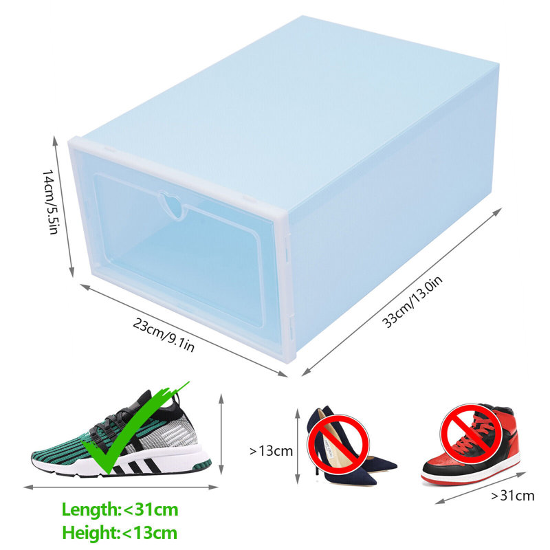 Rebrilliant Stackable Shoes Storage Box & Reviews | Wayfair
