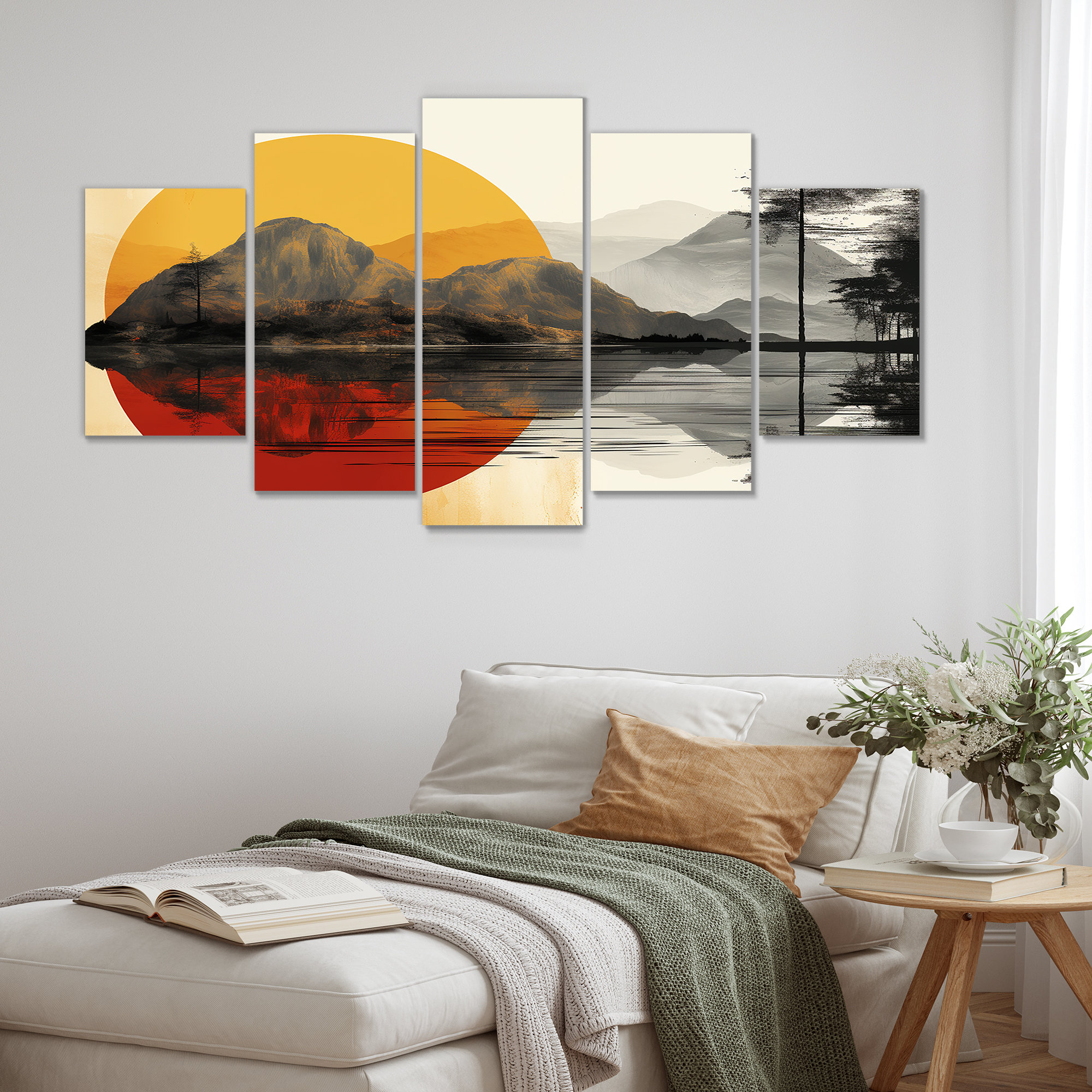 Millwood Pines Transcendent Mountain Abstract Collages I - Abstract ...