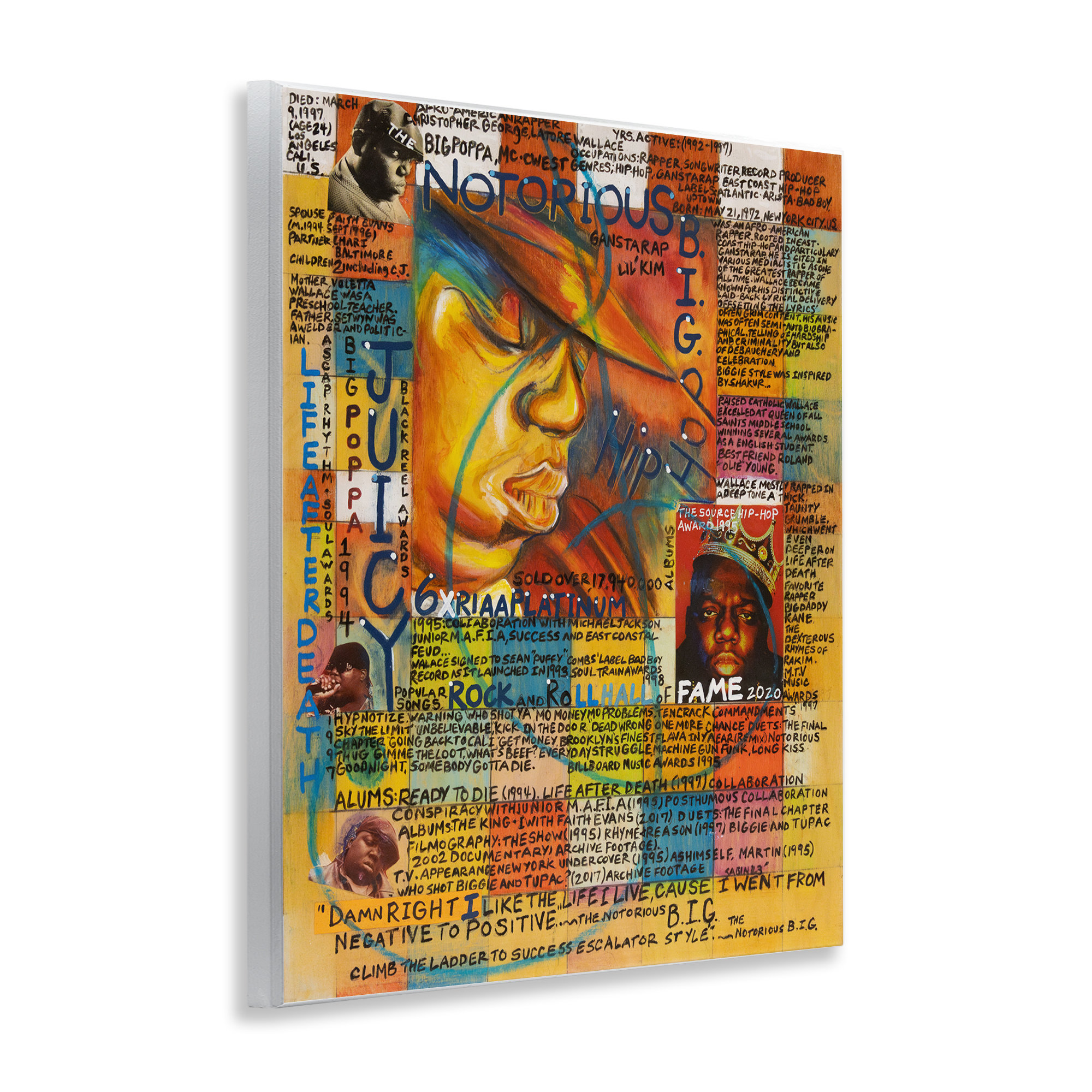 Ebern Designs Notorious BIG Collage Wall Plaque Art by Sabin | Wayfair