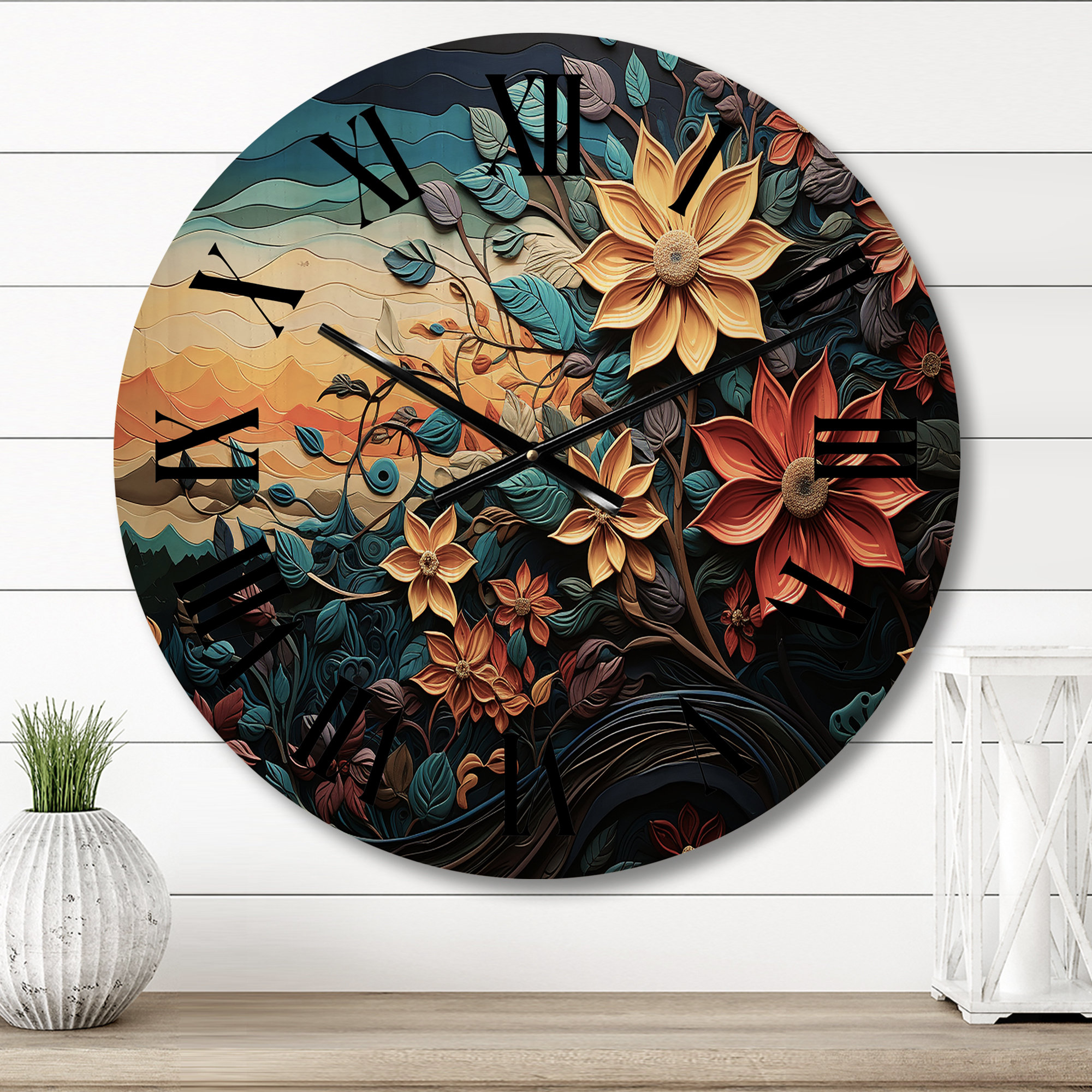 East Urban Home Sian Art Mandala Sky II - Asian Art Oversized Wood Wall ...