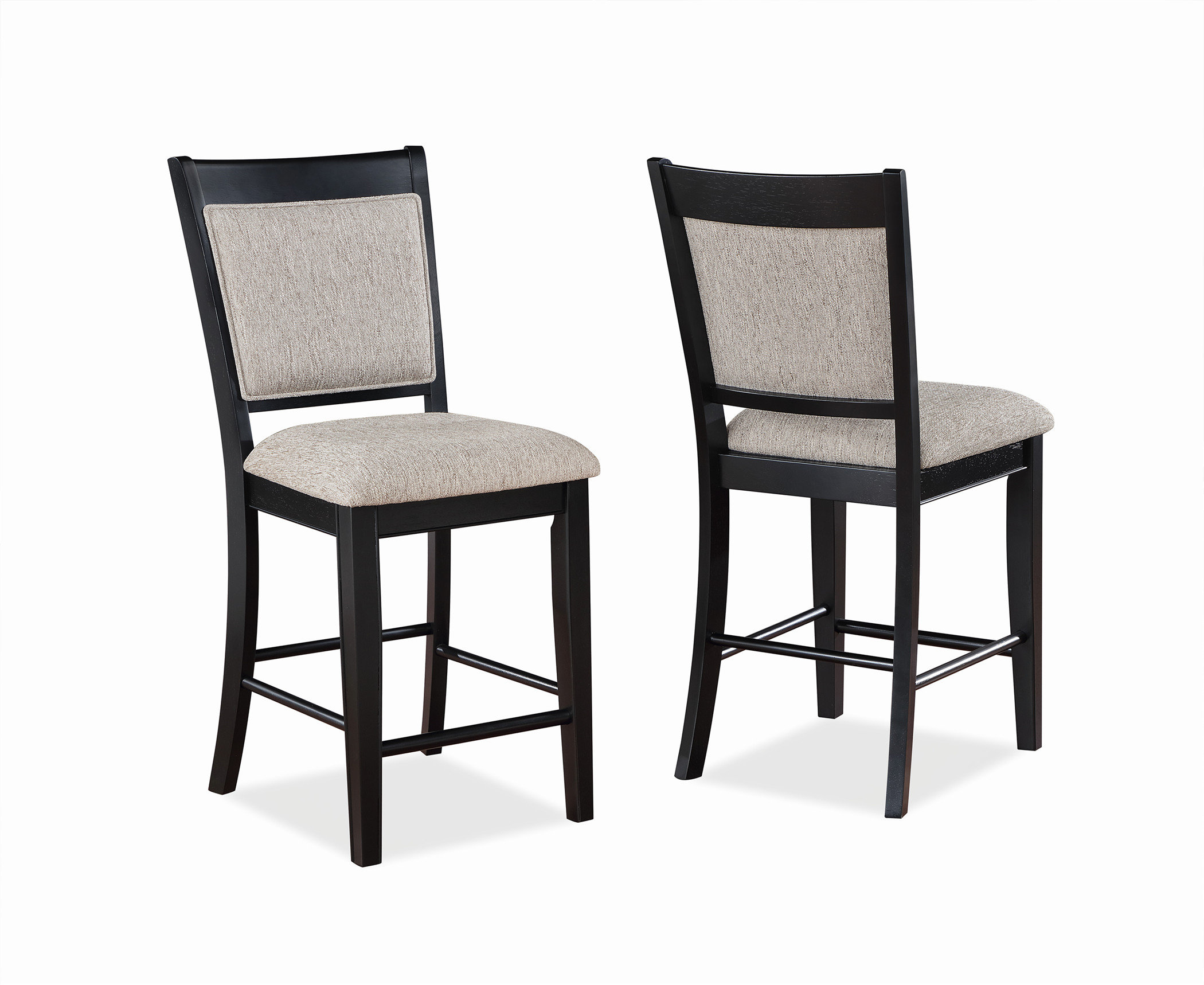 Red Barrel Studio® Farmhouse Bar Stools Set of 2 - Gray Linen ...