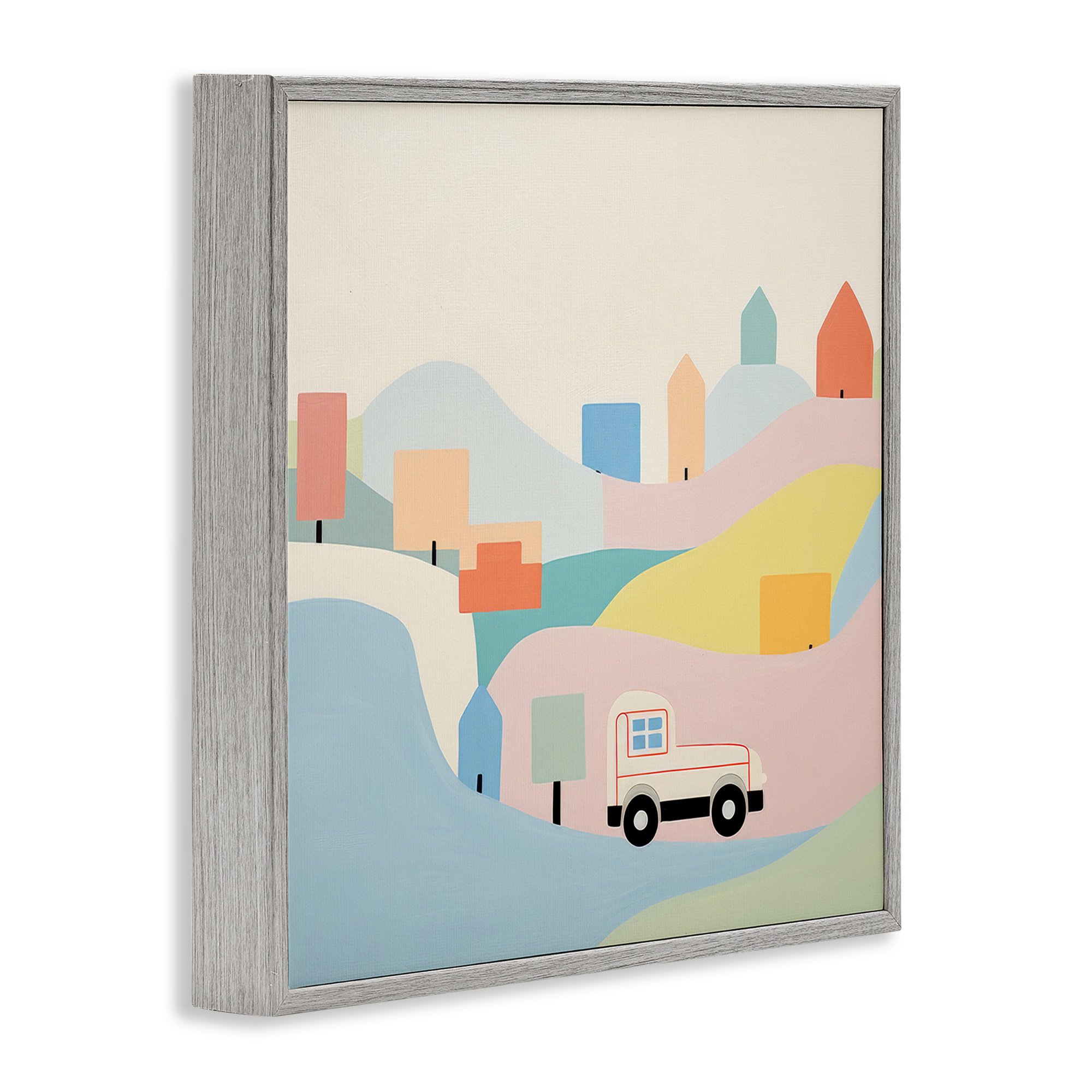 Wrought Studio™ Pastel Imaginative Scene Framed Giclee Art by Lazar ...