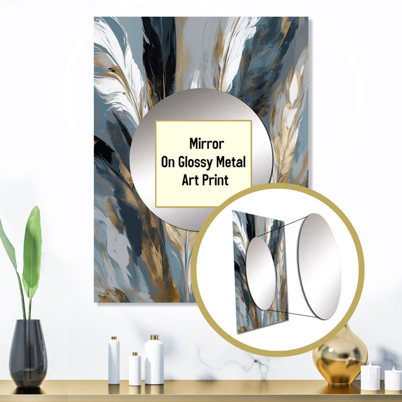 boho feather mirror