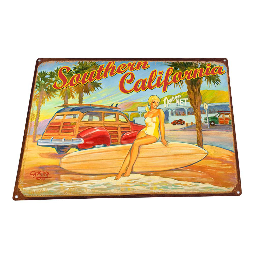 Highland Dunes Vintage Southern California Neptunes Net On Metal Print ...