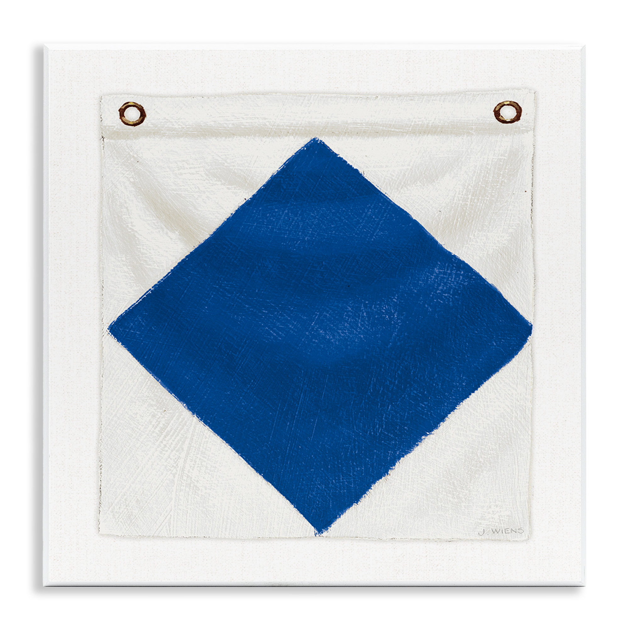 Breakwater Bay Blue & White Nautical Flag Wall Plaque Art by James ...