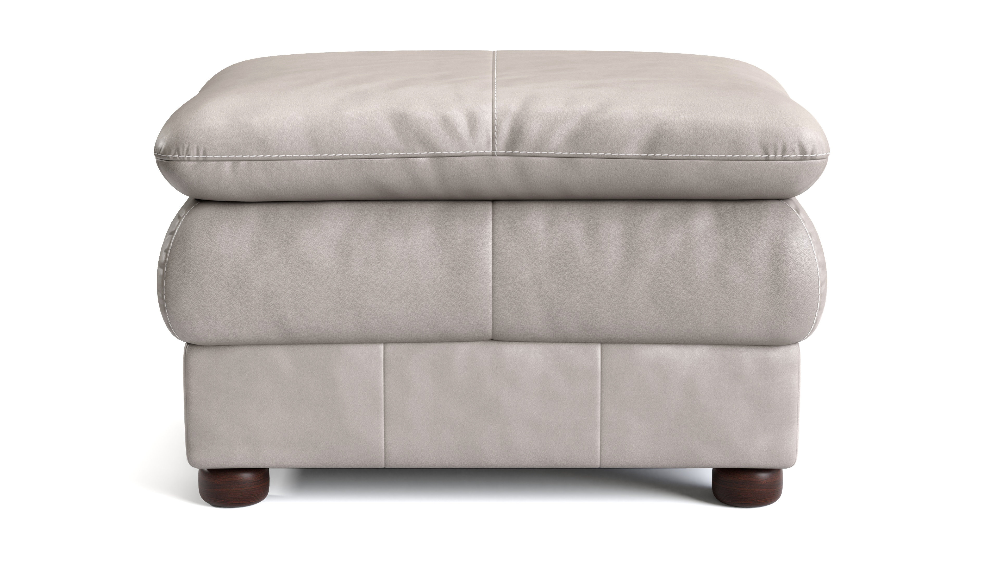 Latitude Run® 21'' Wide Genuine Leather Rectangle Standard Ottoman ...