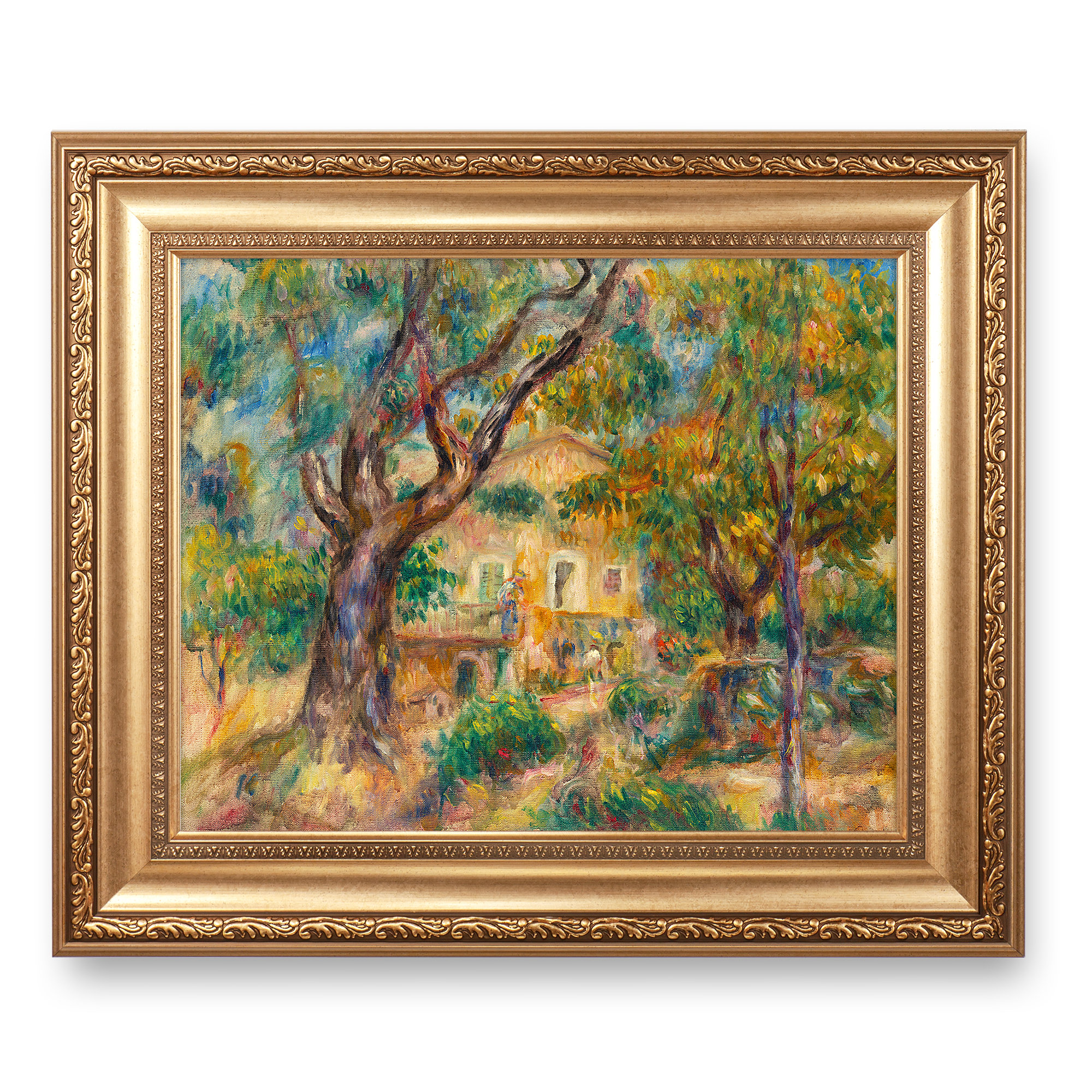 Alcott Hill The Farm at Les Collettes, Cagnes by Pierre-Auguste Renoir ...