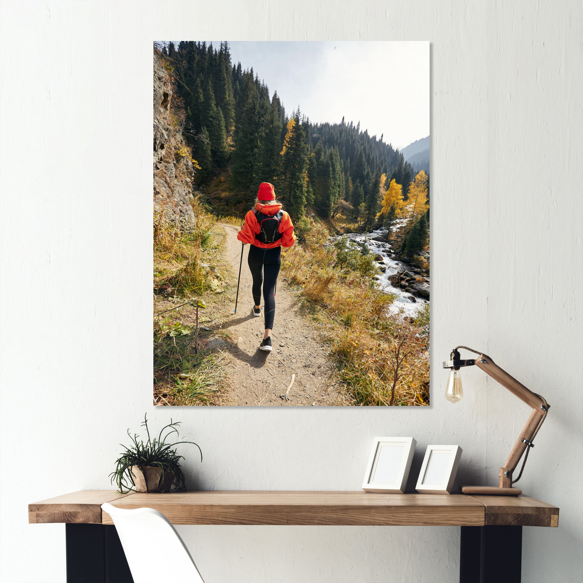 Millwood Pines Mountain Trails Harmony II - Hiking Print on Metal | Wayfair