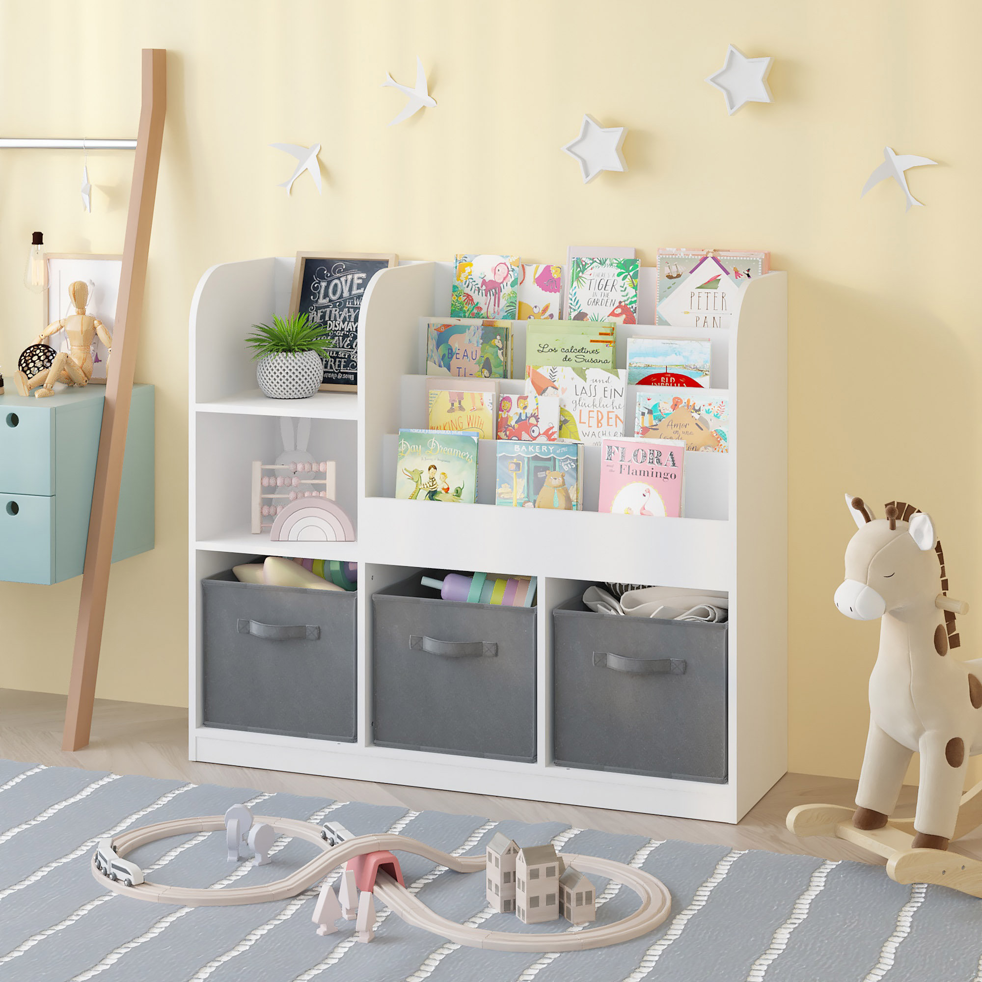 Isabelle & Max™ Kids Bookcase And Bookshelf, Multifunctional Bookcase ...