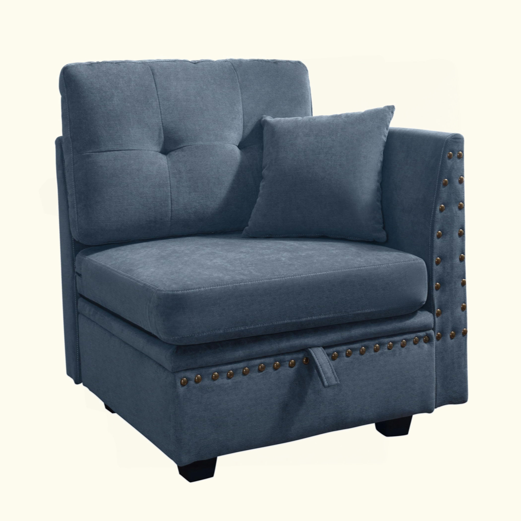 Winston Porter Vintage Modular Sectional Sofa, Convertible Multiple Combination Sofa Couch With ...