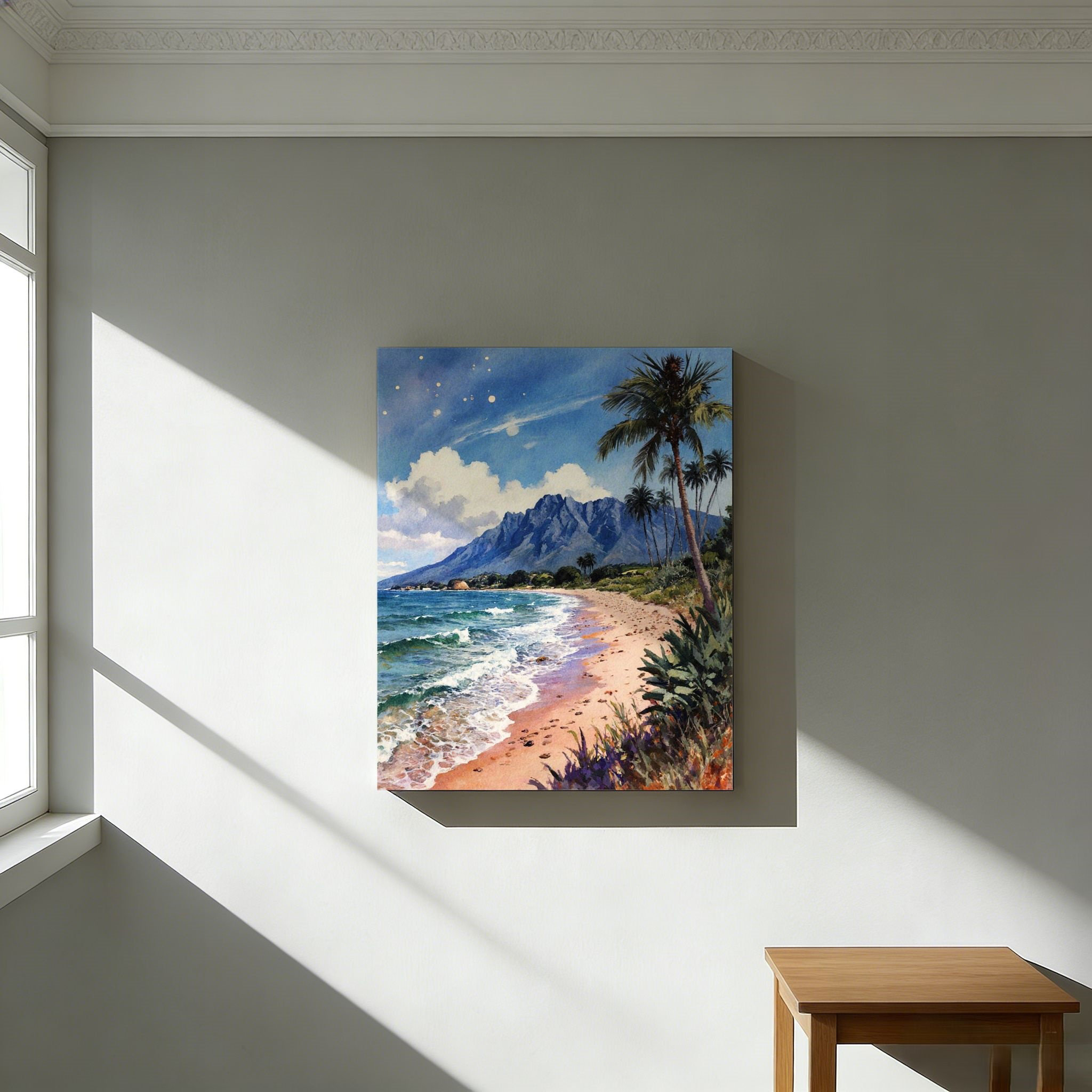 Bay Isle Home™ Tropical Beach Scene, Inset Wooden Frame, 24W X 32L ...