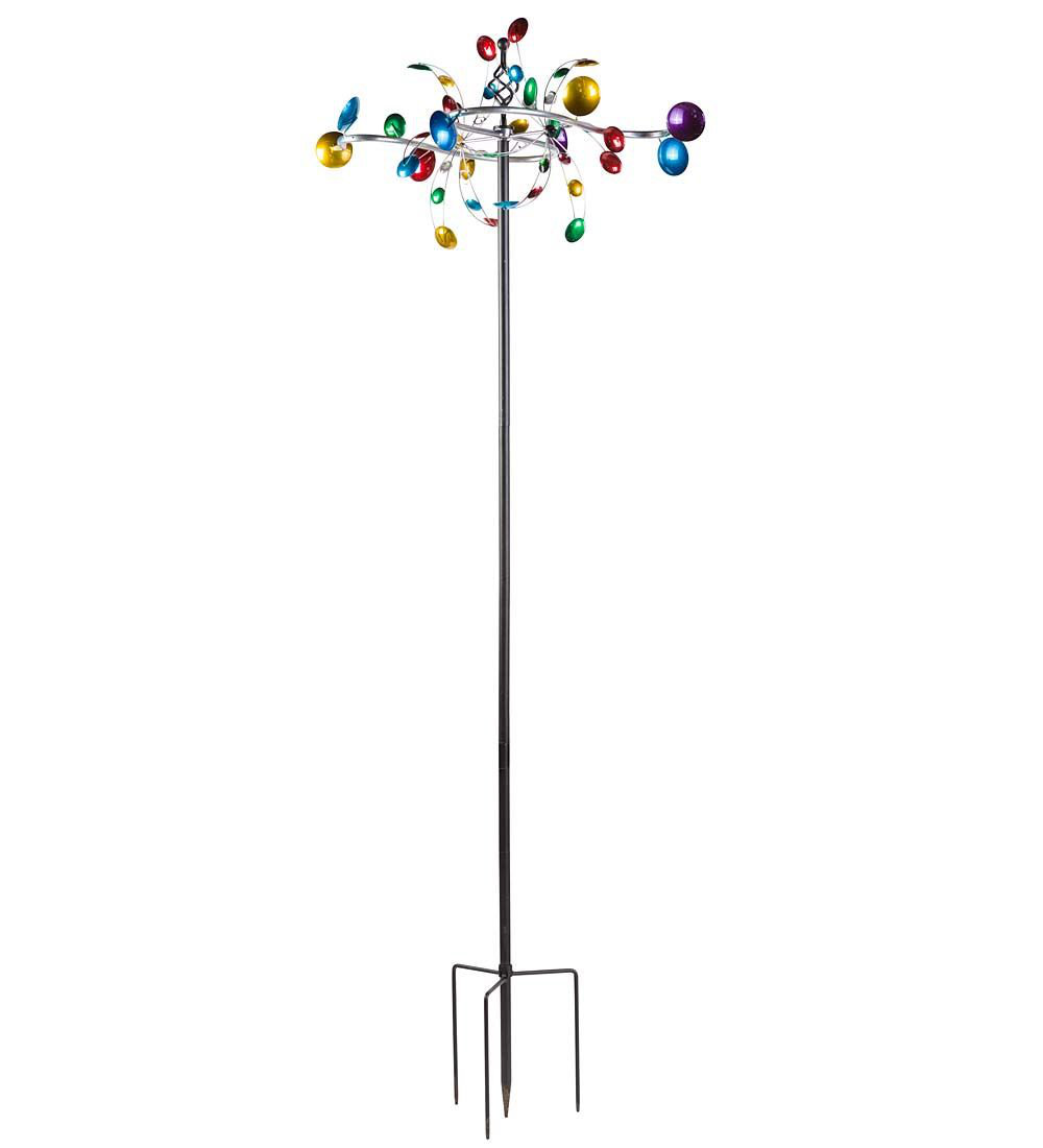 Wind & Weather Horizontal Cups Metal Wind Spinner & Reviews | Wayfair