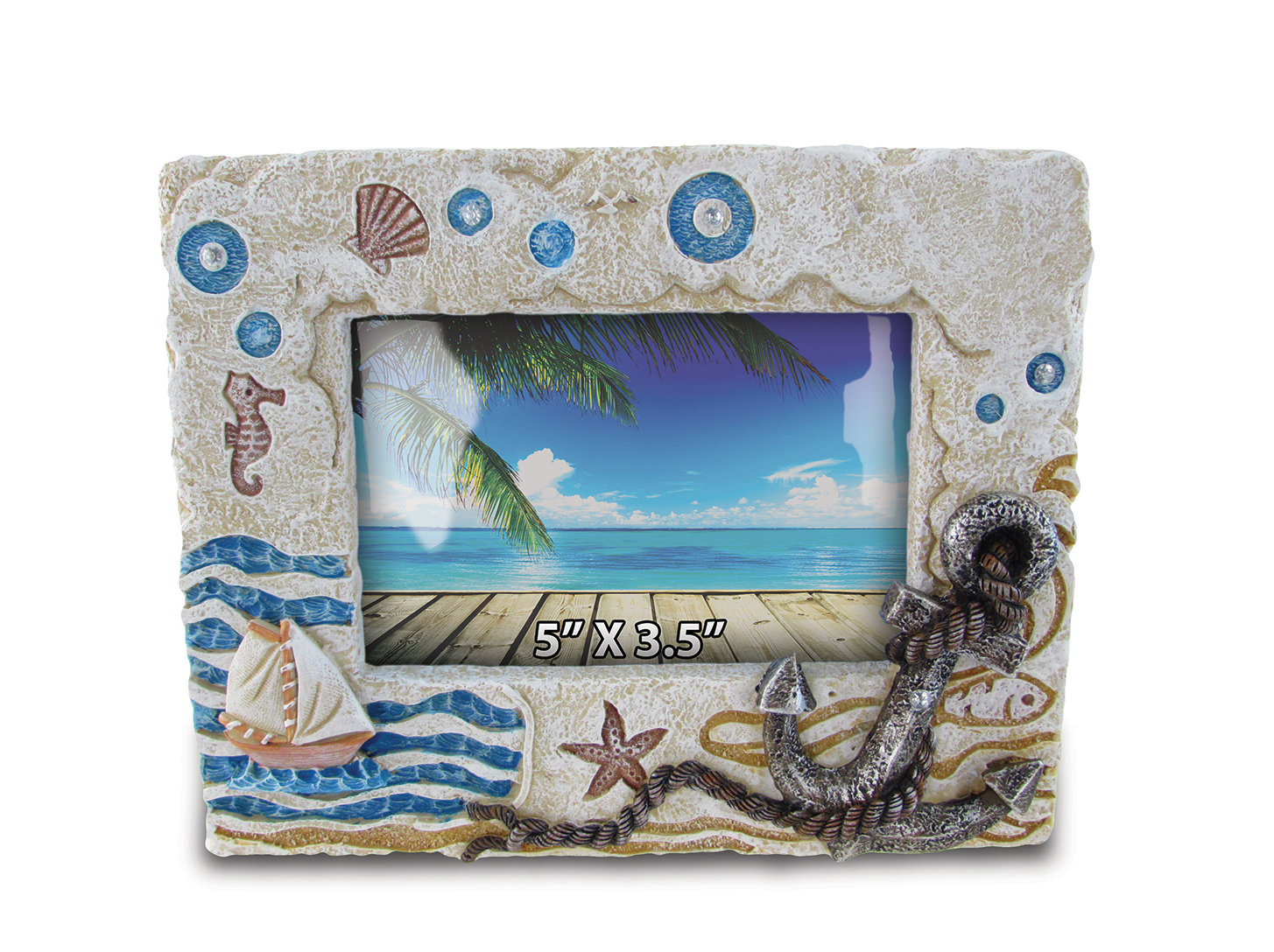 Highland Dunes Polite Stone Anchor Picture Frame - Wayfair Canada
