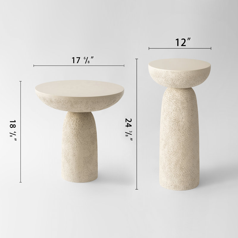 Orren Ellis 23in Fibreglass Mushroom-Shaped Accent Table & Reviews ...