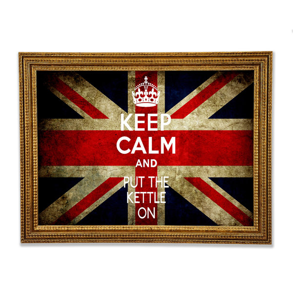 Happy Larry English Flag Keep Calm - Single Picture Frame Art Prints ...