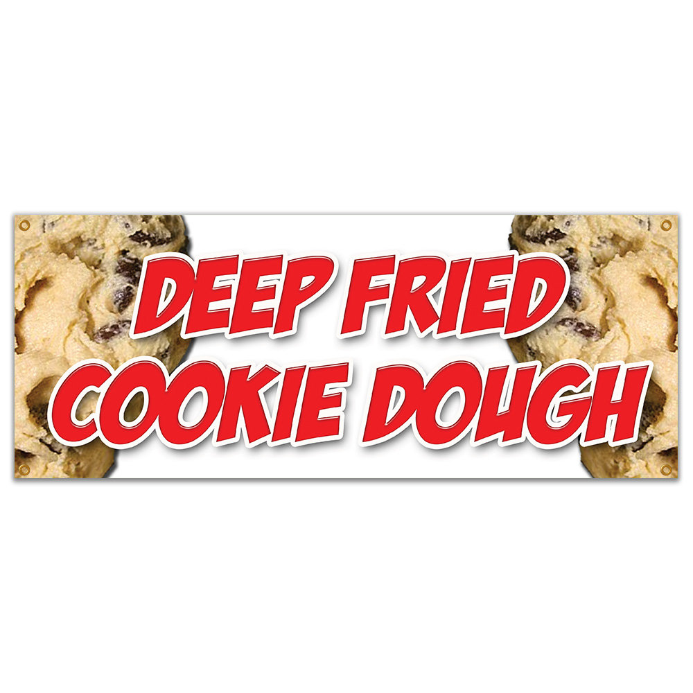 SignMission Deep Fried Cookie Dough Banner Sign | Wayfair