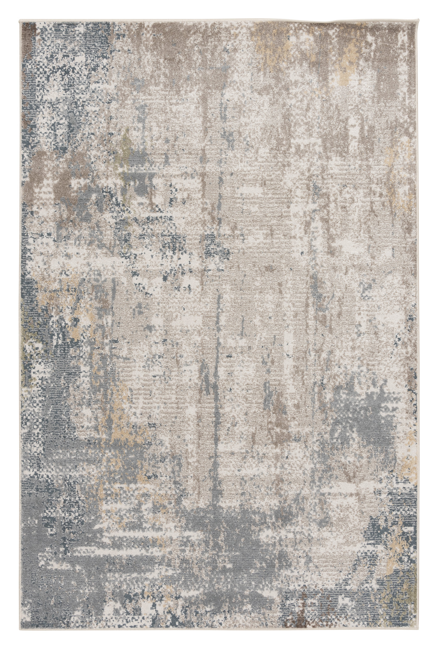 17 Stories Lummus Gray/Taupe Abstract Indoor Polypropylene/Polyester ...