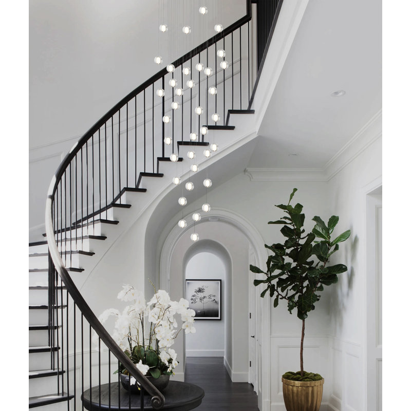 Willa Arlo™ Interiors Pearisburg 36-Lights Staircase Chandelier Modern ...