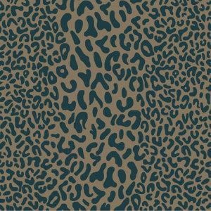 Langley Street Elsberry Animal Print Handmade Tufted Wool Teal Area Rug ...