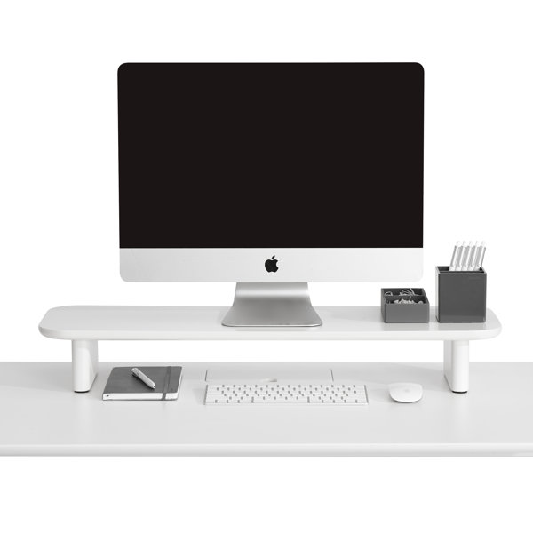 White Monitor Riser | Wayfair