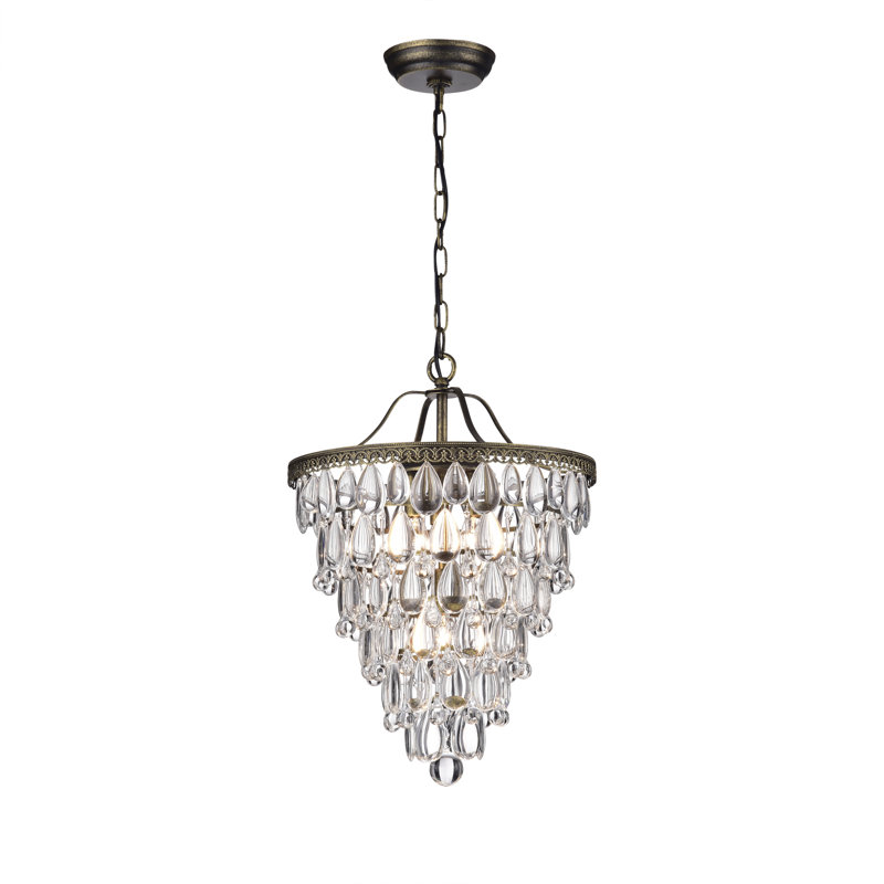 Willa Arlo Interiors Blaise 4 - Light Dimmable Tiered Chandelier ...