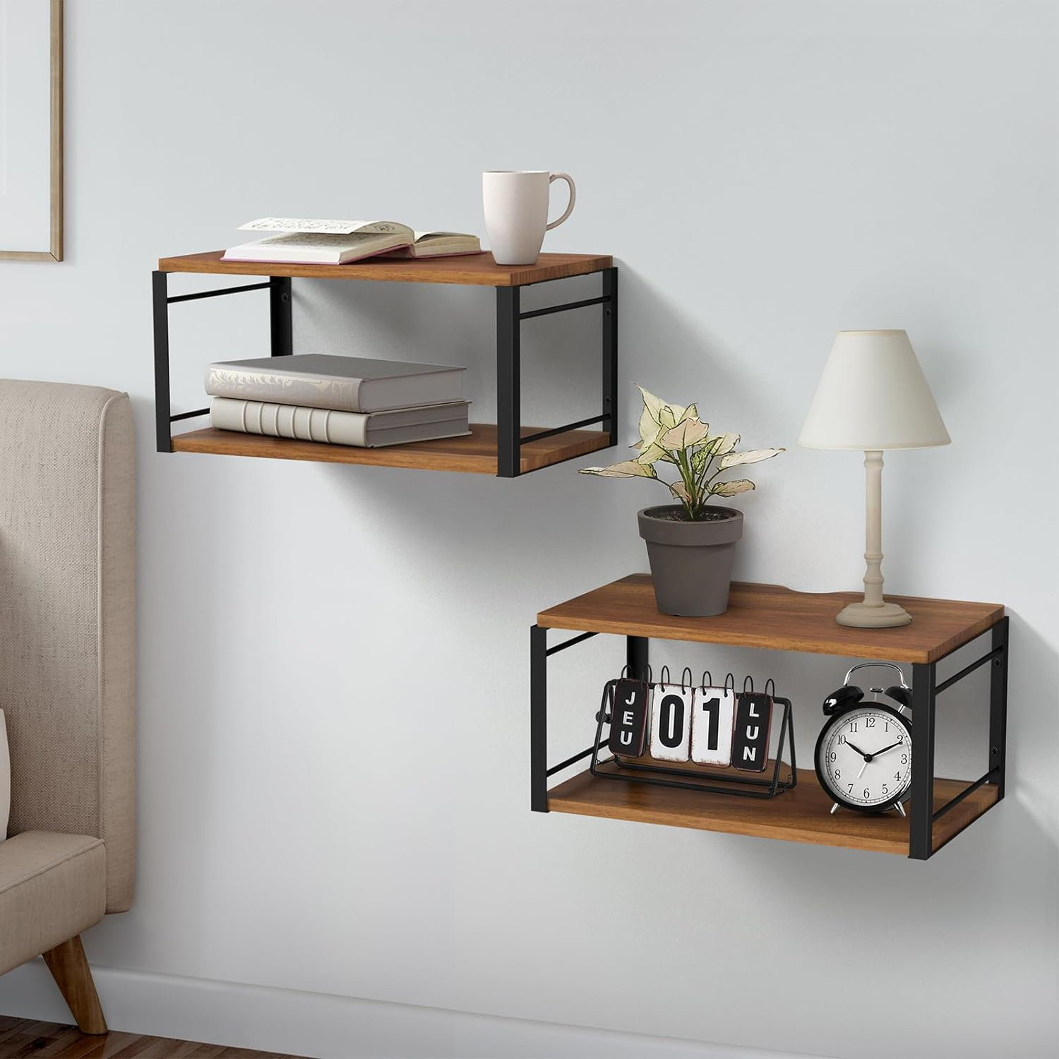 wall mounted bedside table