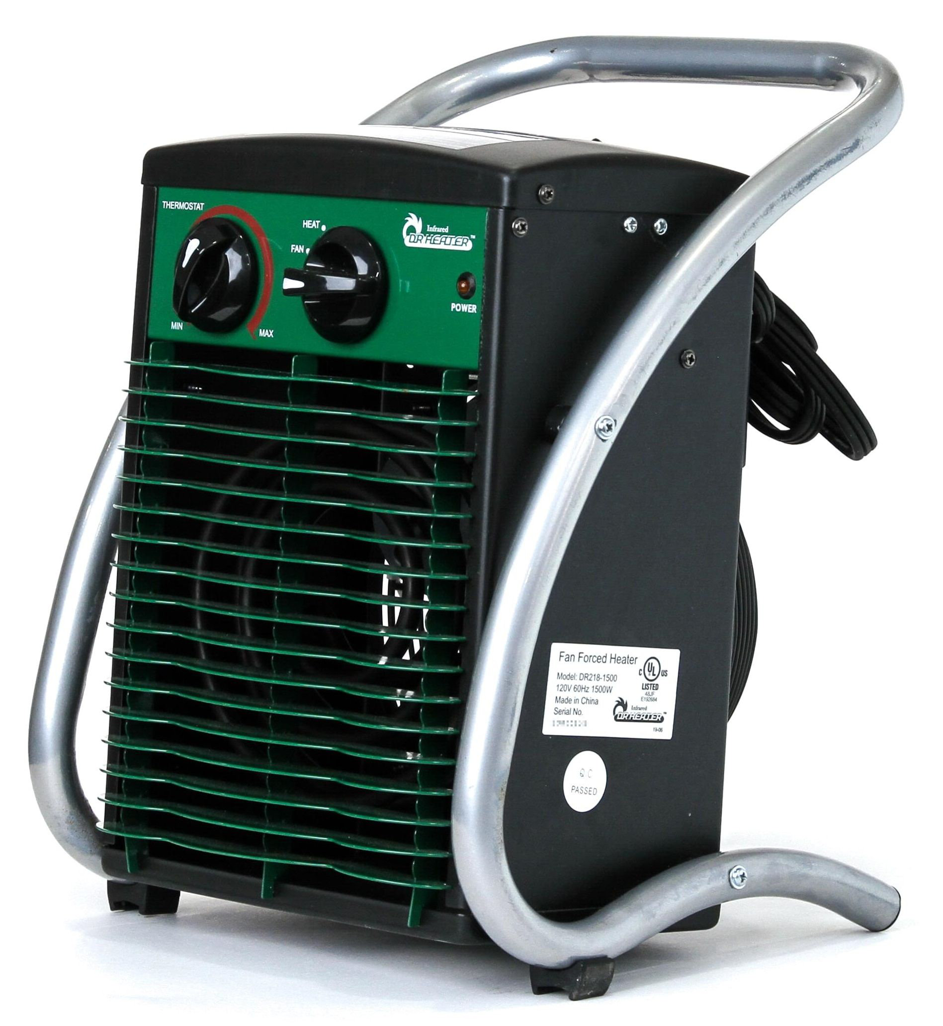 Dr. Infrared Heater Electric Utility Space Heater with Adjustable ...