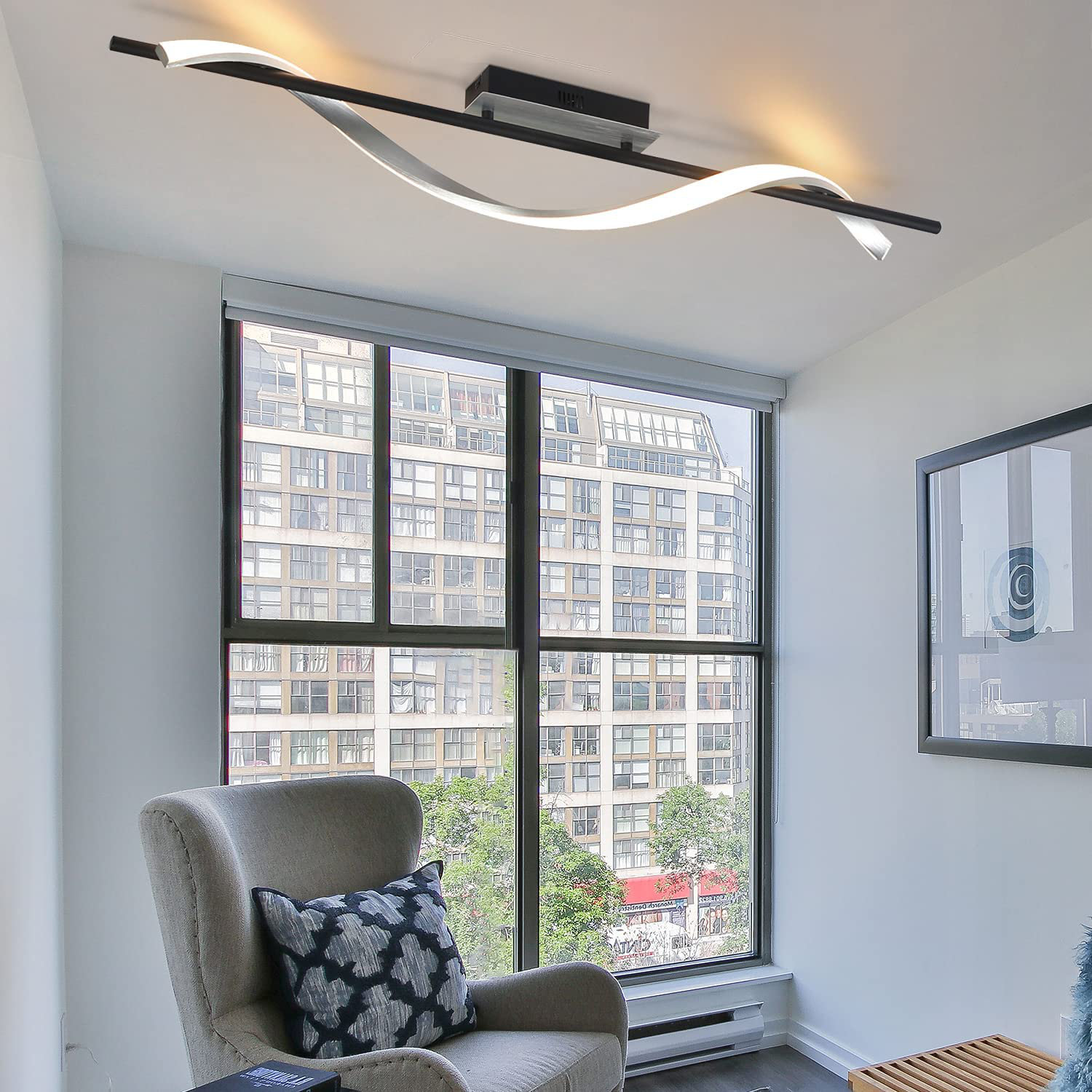 Ivy Bronx 1-Light 8.5cm LED Integrated Semi-Flush Mount | Wayfair.co.uk